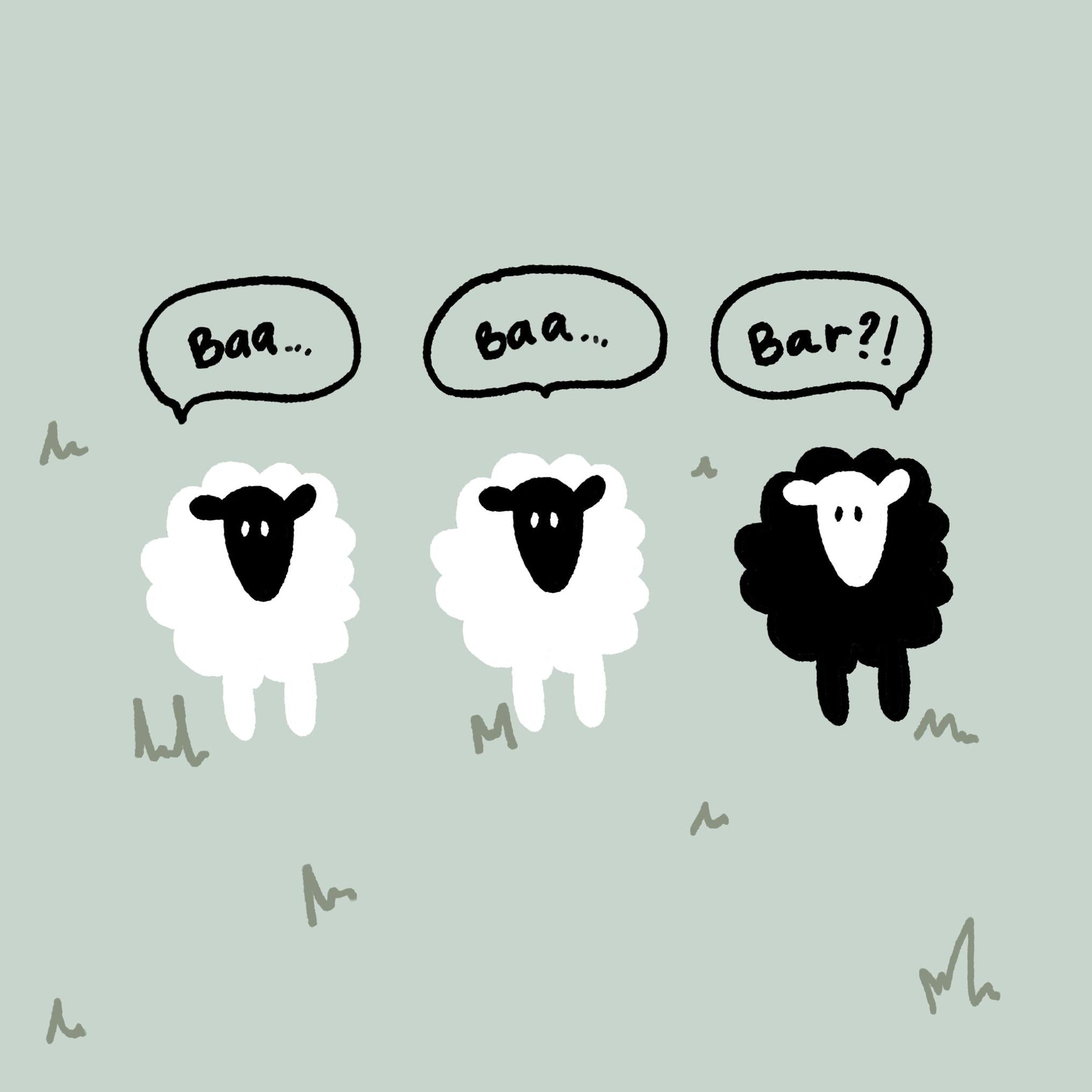 Baa Baa Bar Sheep Confetti-exploding Greetings Card – Boomf