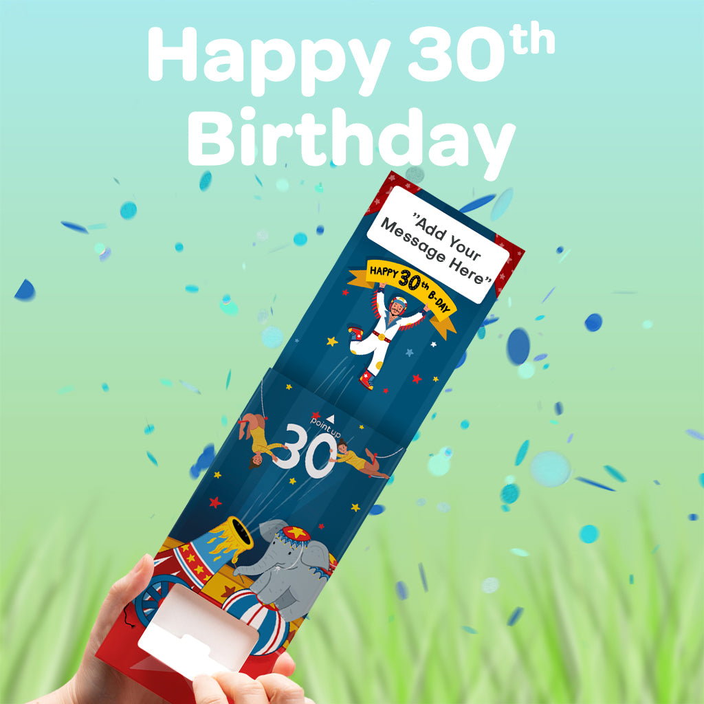 30th Birthday Cannon Confetti Shooter Card – Boomf