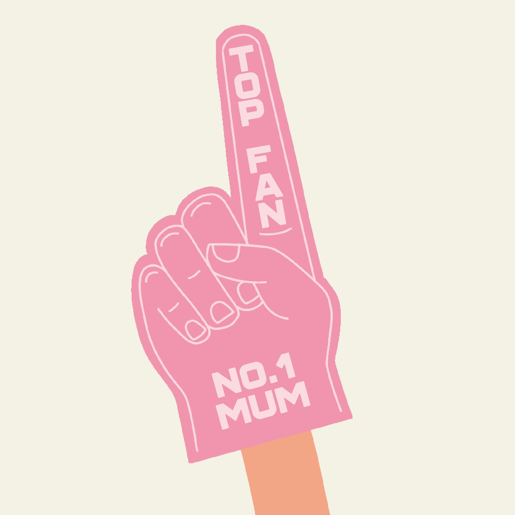 Top Fan No. 1 Mum Card – Boomf