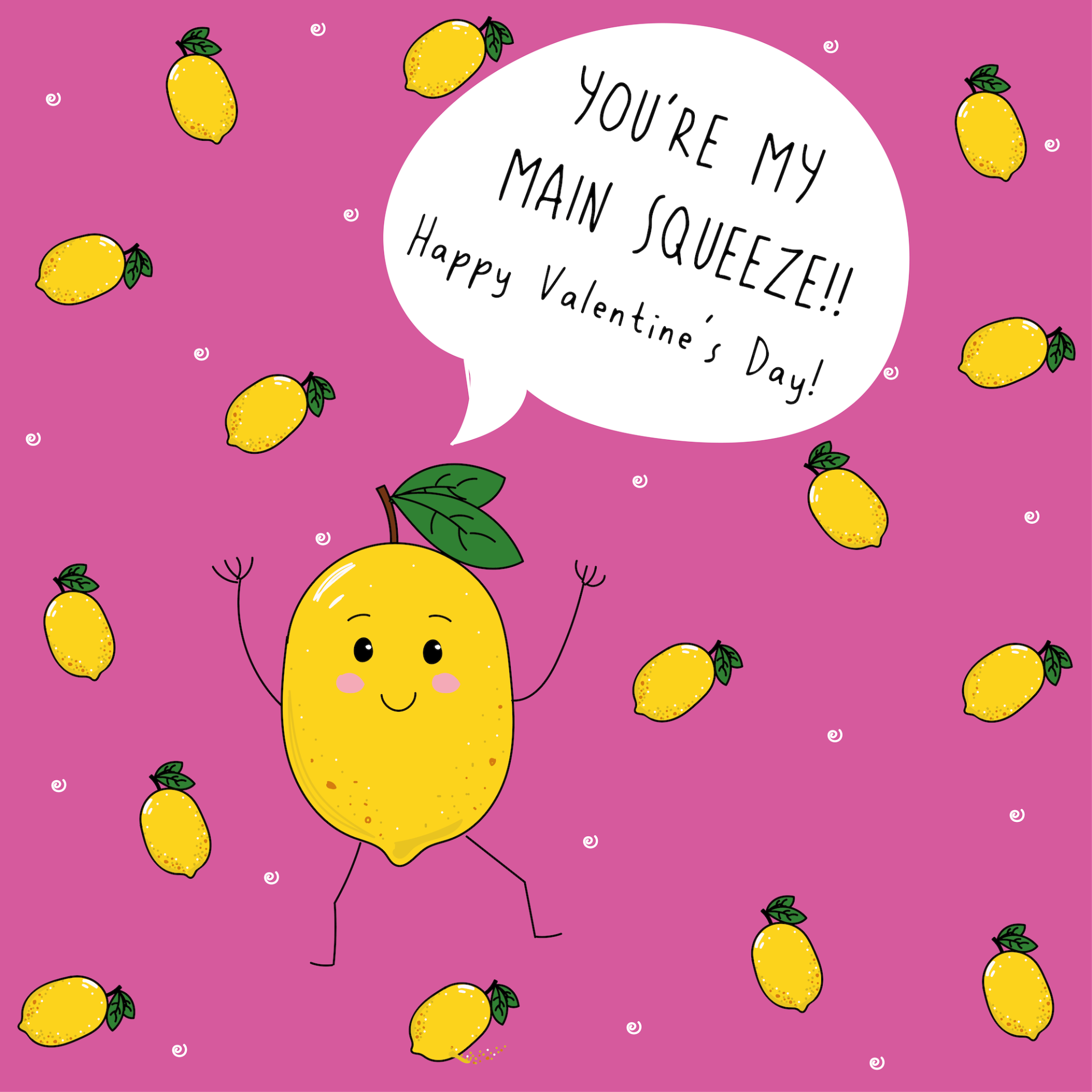 You're My Main Squeeze Funny Valentine's Day Card – Boomf