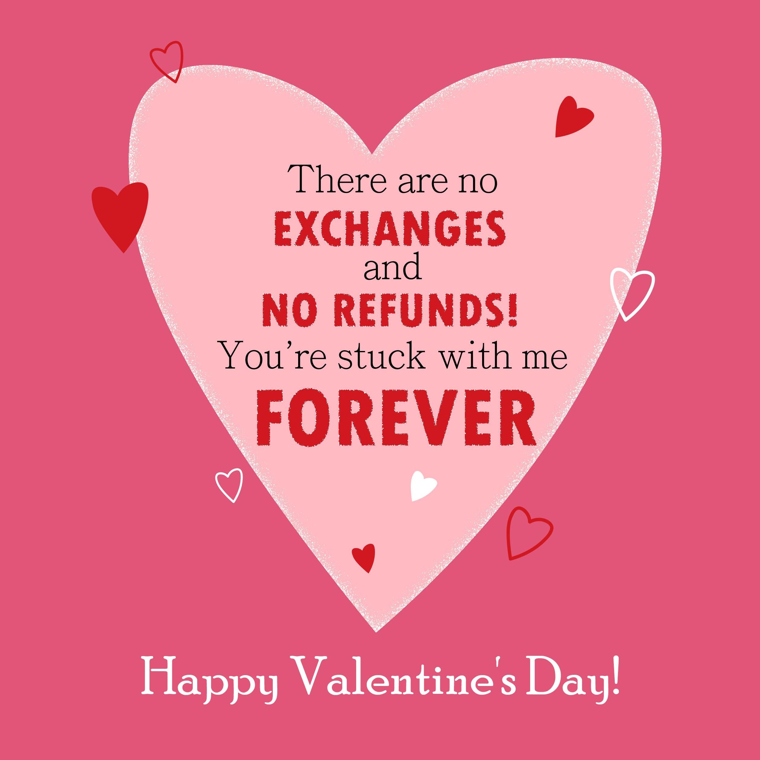 You're Stuck With Me Forever Valentine's Day Confetti-exploding Greeti ...