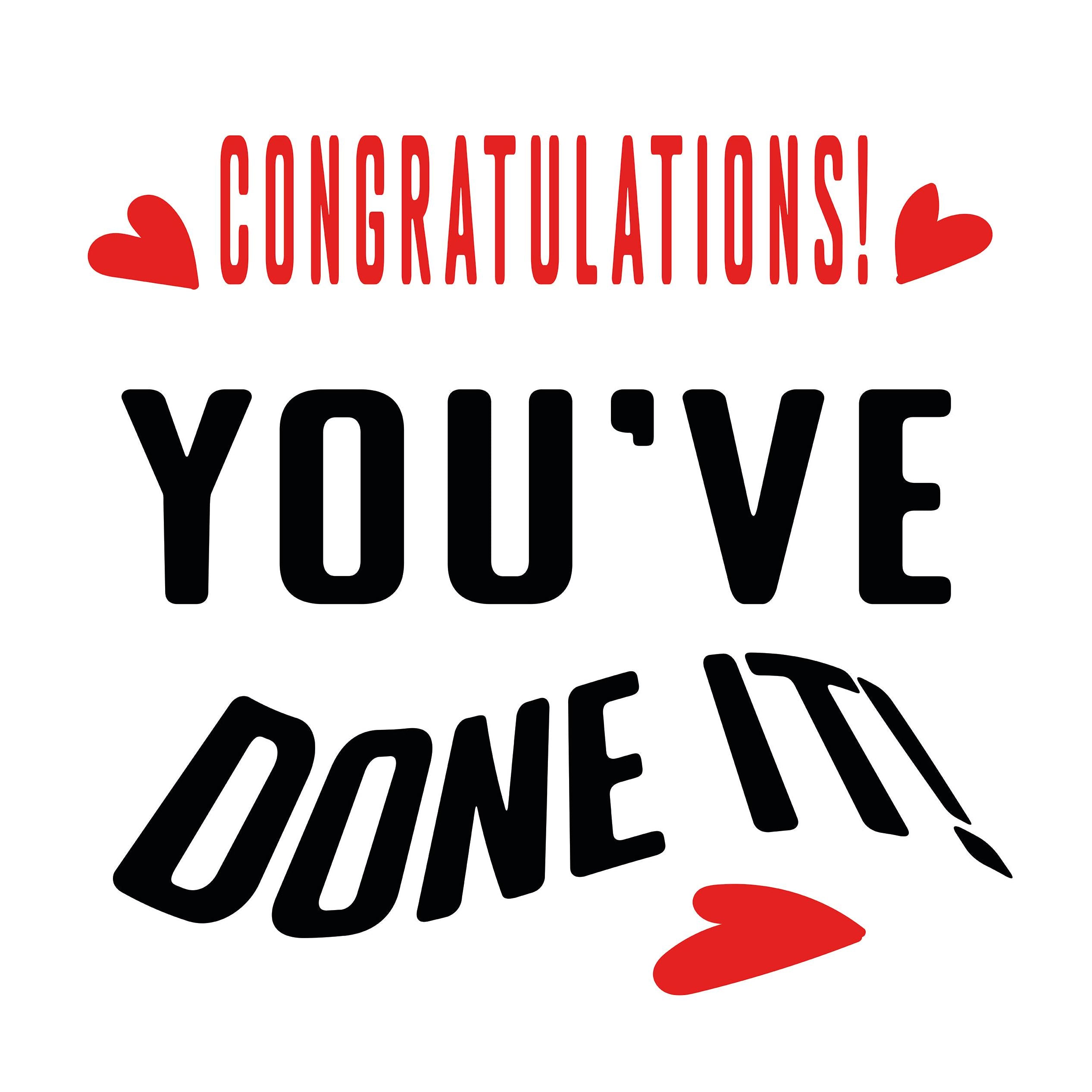 Congratulations You've Done It Confetti-exploding Greetings Card – Boomf