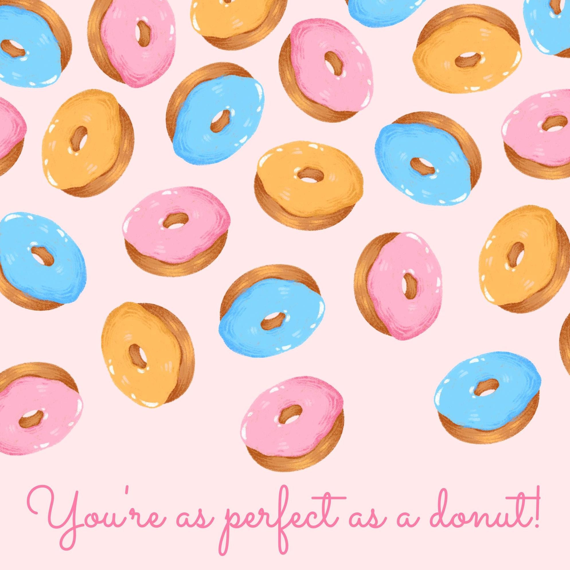 Perfect As A Donut Confetti-exploding Greetings Card – Boomf