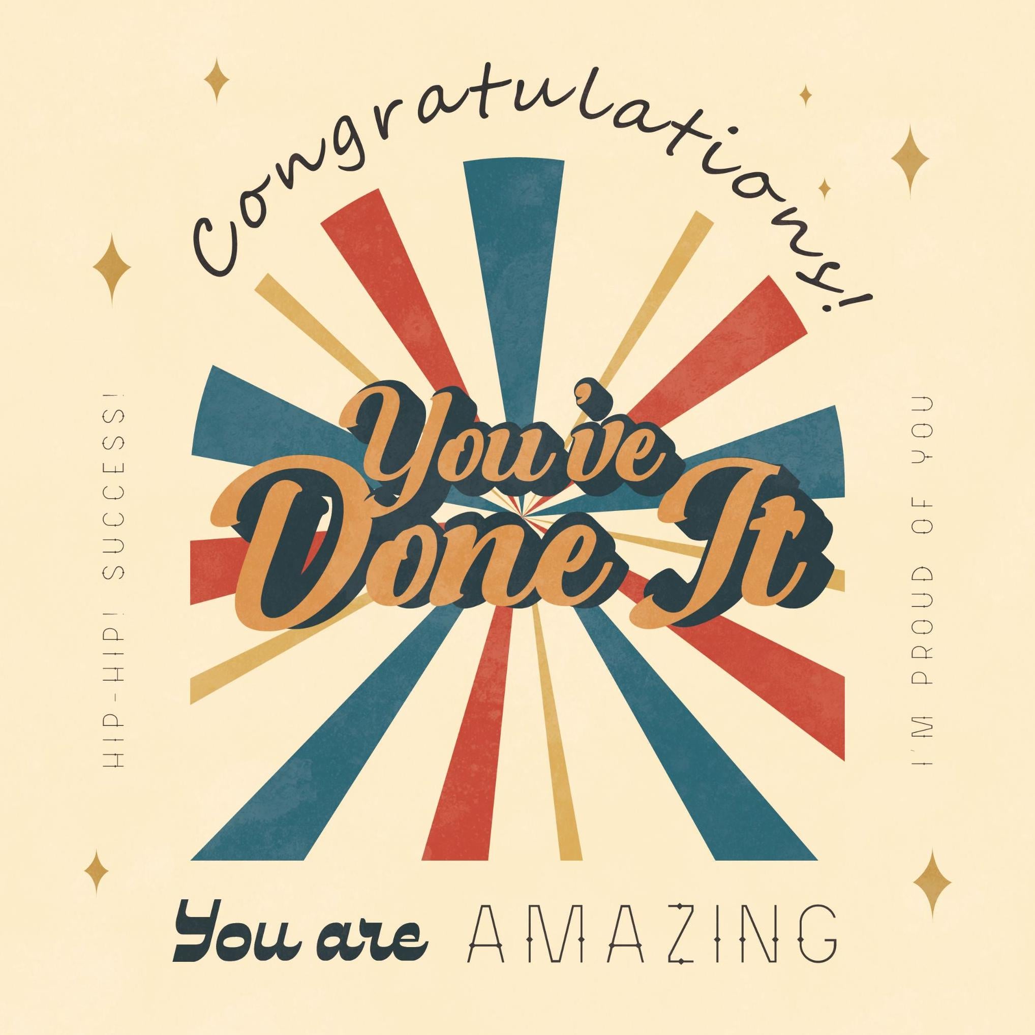 Congratulations! You've Done It Confetti-exploding Greetings Card – Boomf