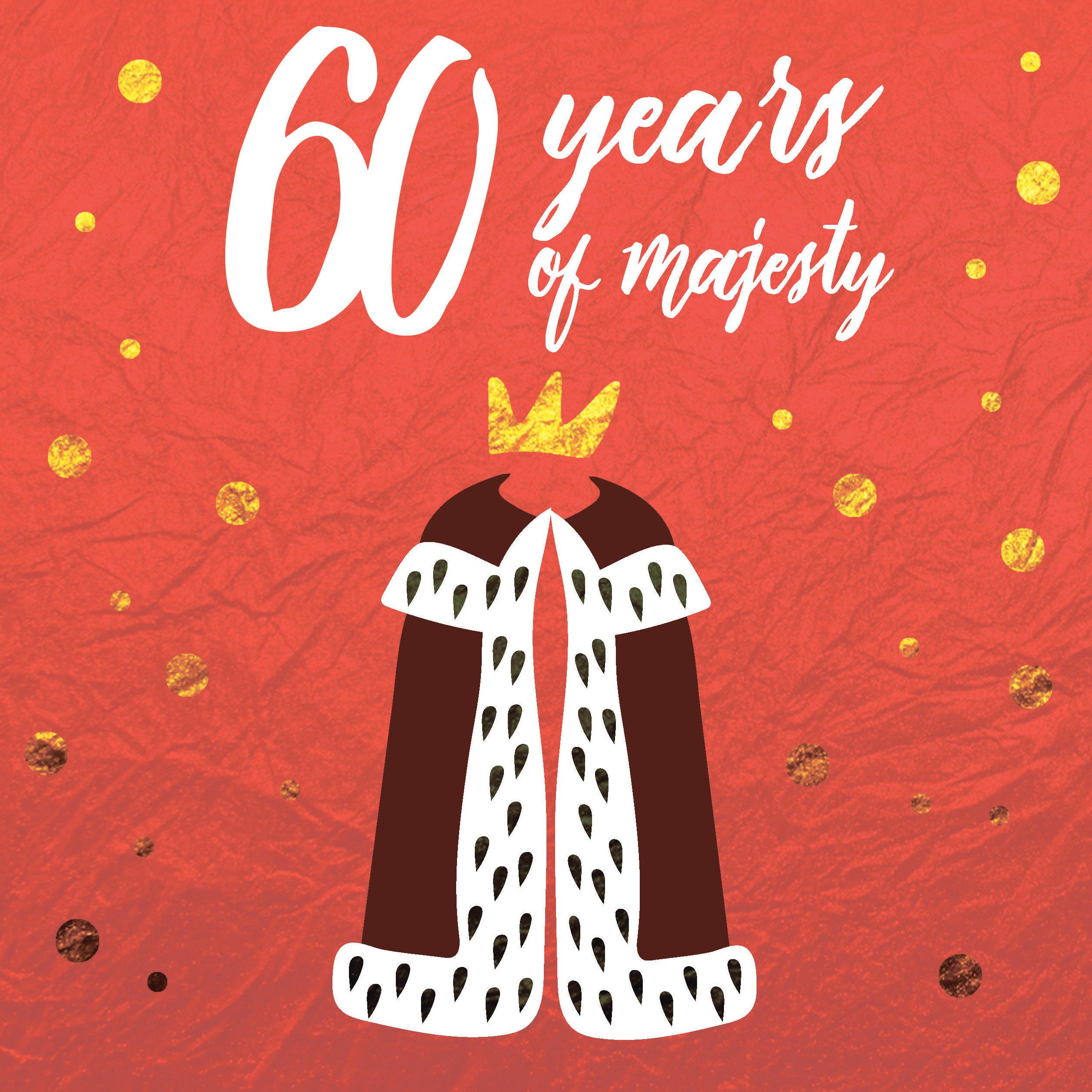 60 Years Of Majesty Confetti-exploding Greetings Card – Boomf