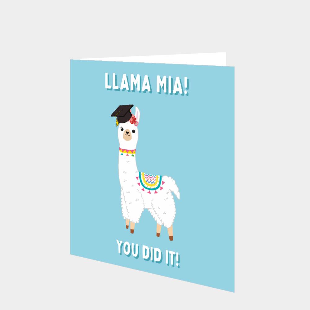 Llama Mia Graduation Card – Boomf