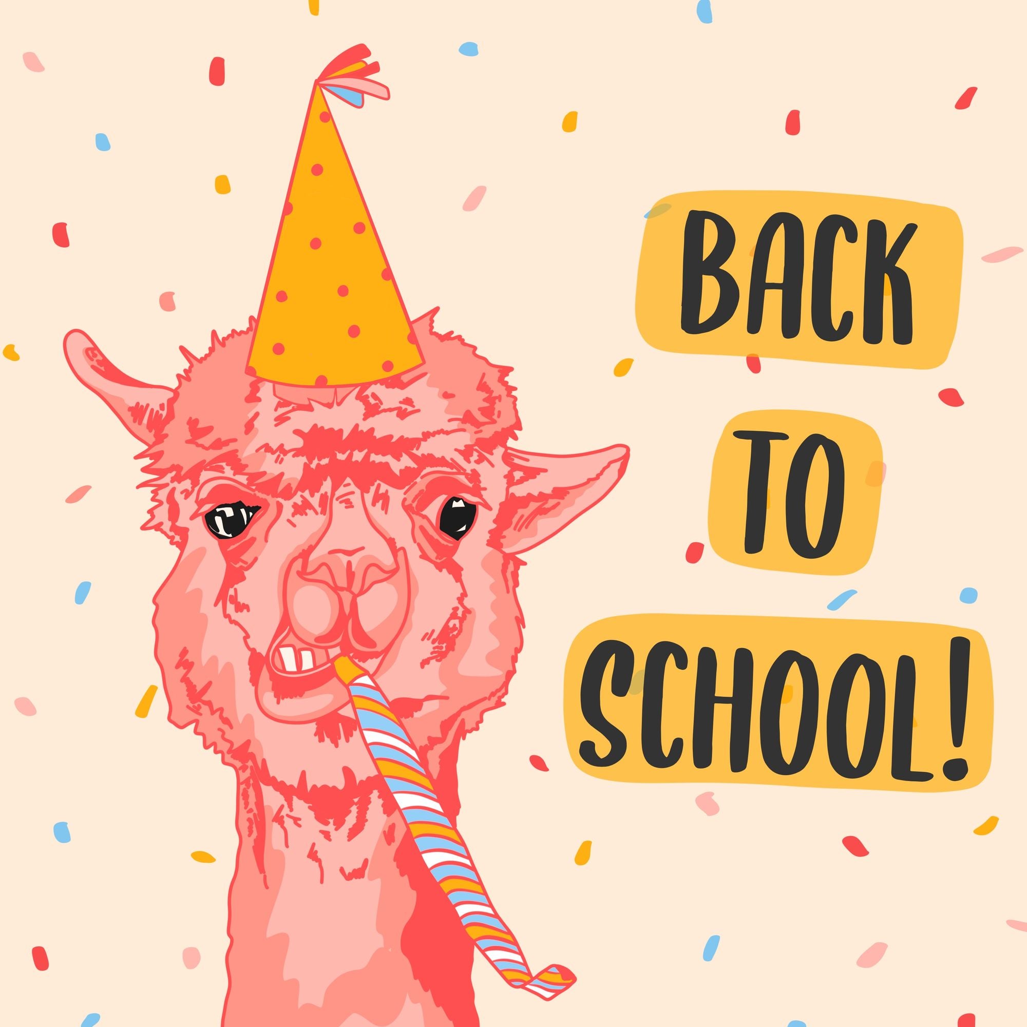 Back To School Llama Card – Boomf