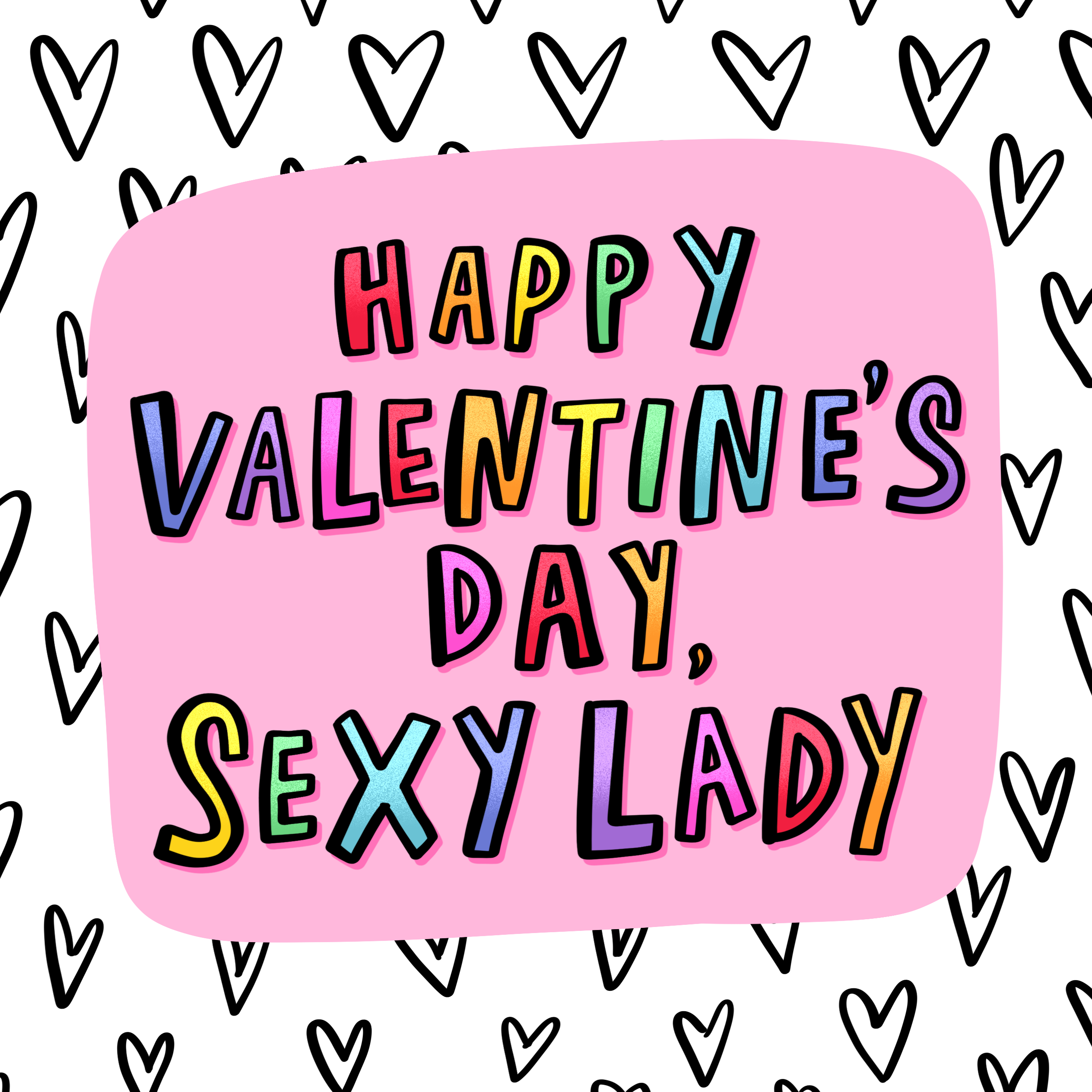 Happy Valentine's Day Sexy Lady Card | Boomf