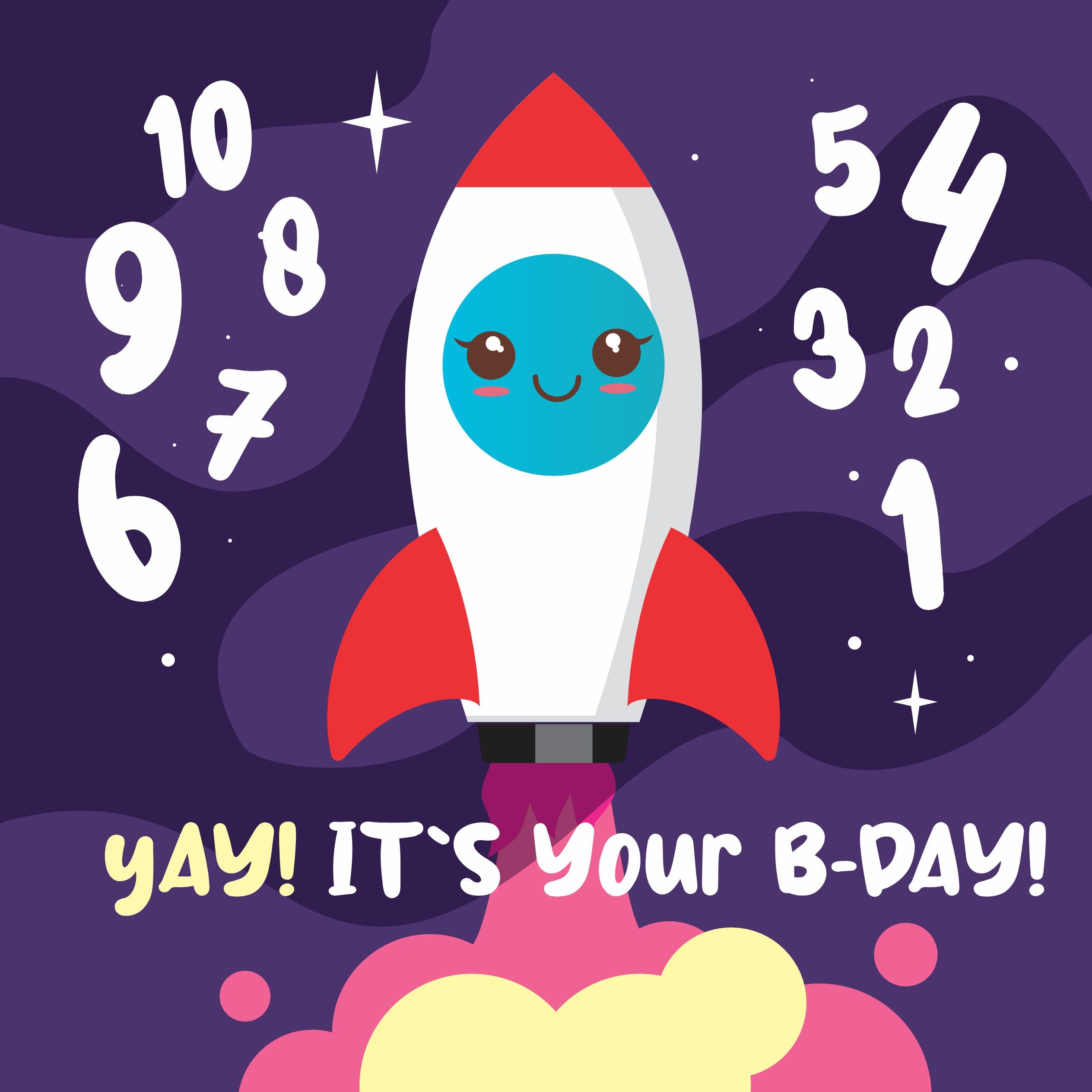 It's Your Birthday Cute Rocket To You | Boomf