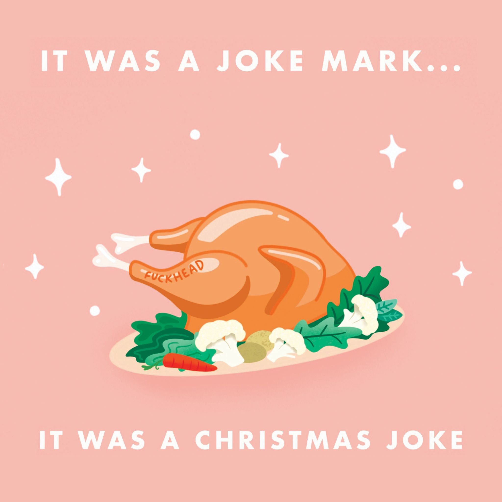 Peep Show Turkey Christmas Card Boomf