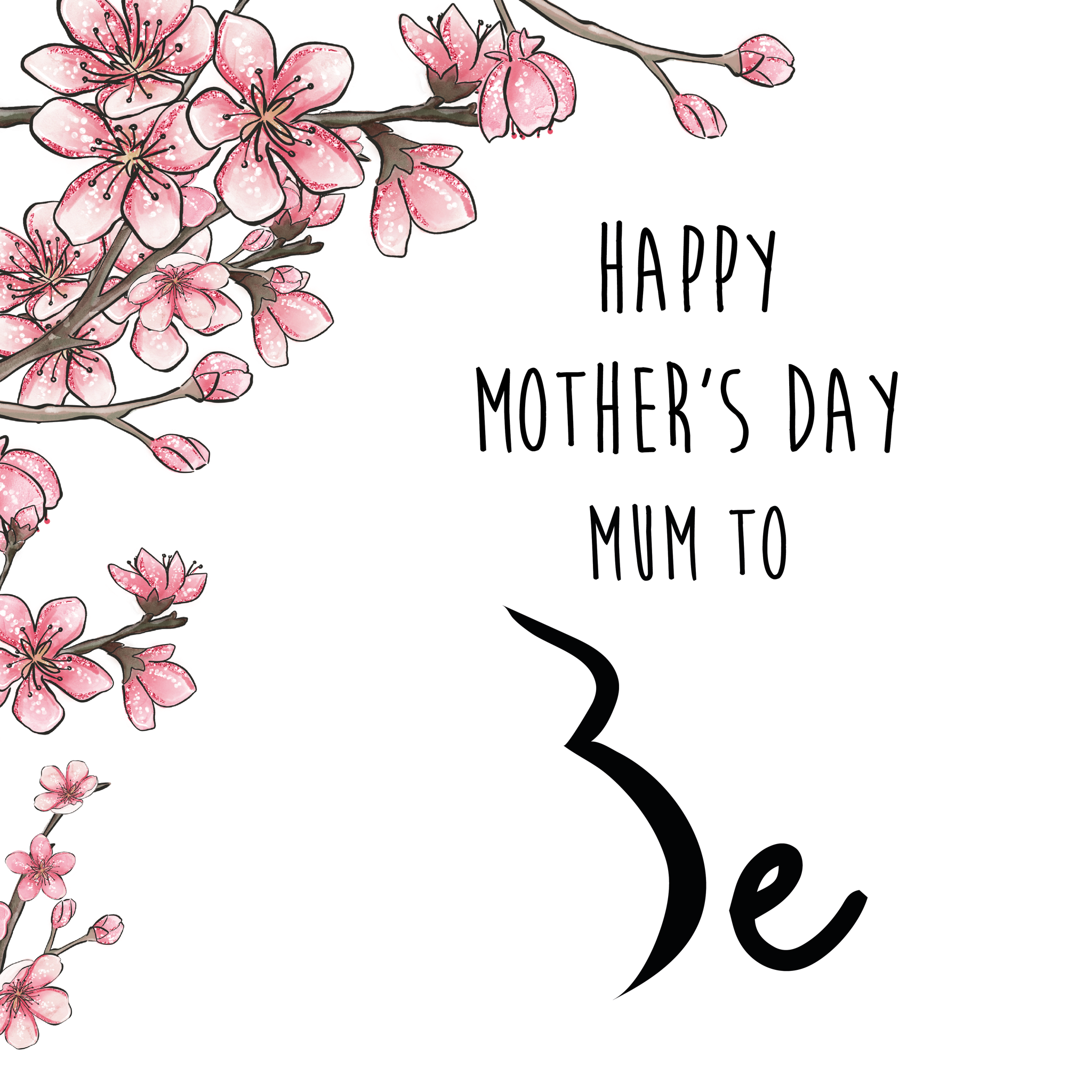 Mum-To-Be Cherry Blossom Mother's Day Card – Boomf