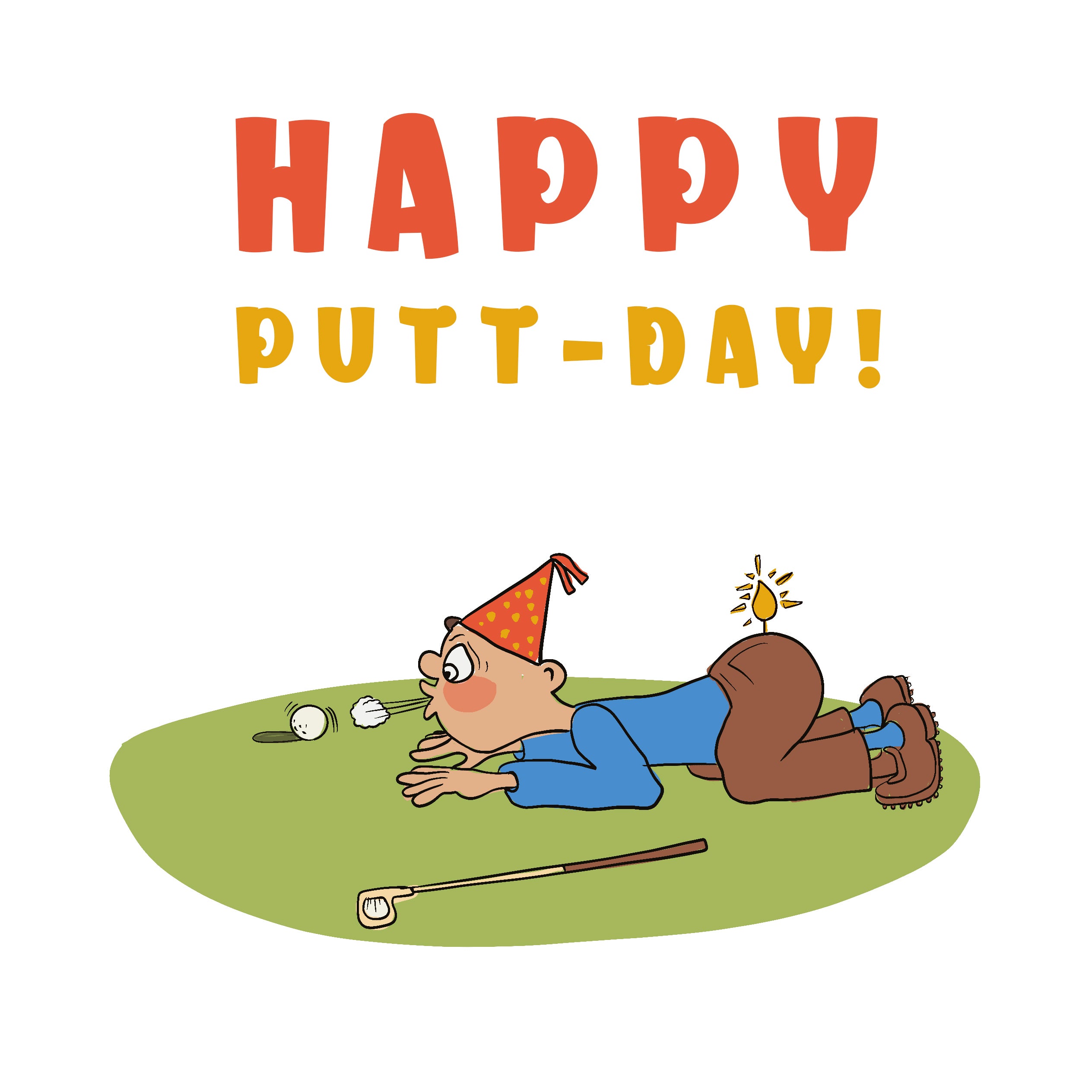 Funny Golf Player Happy Birthday Card Boomf funny-golf-player-happy-birthday-card-boomf