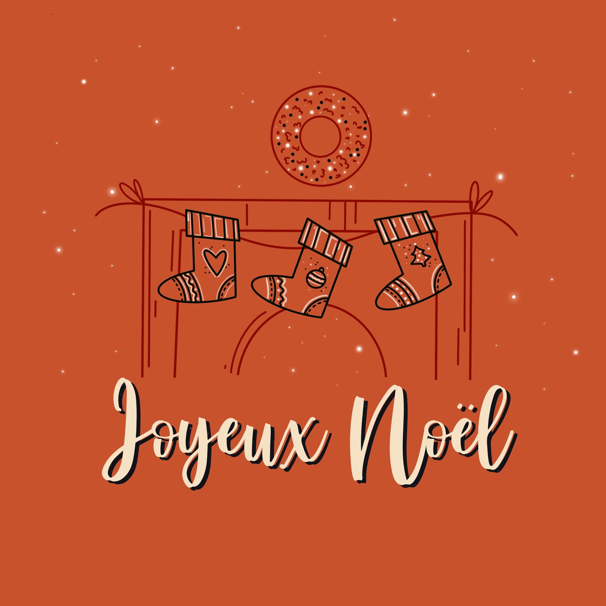 Red French Christmas Card | Boomf