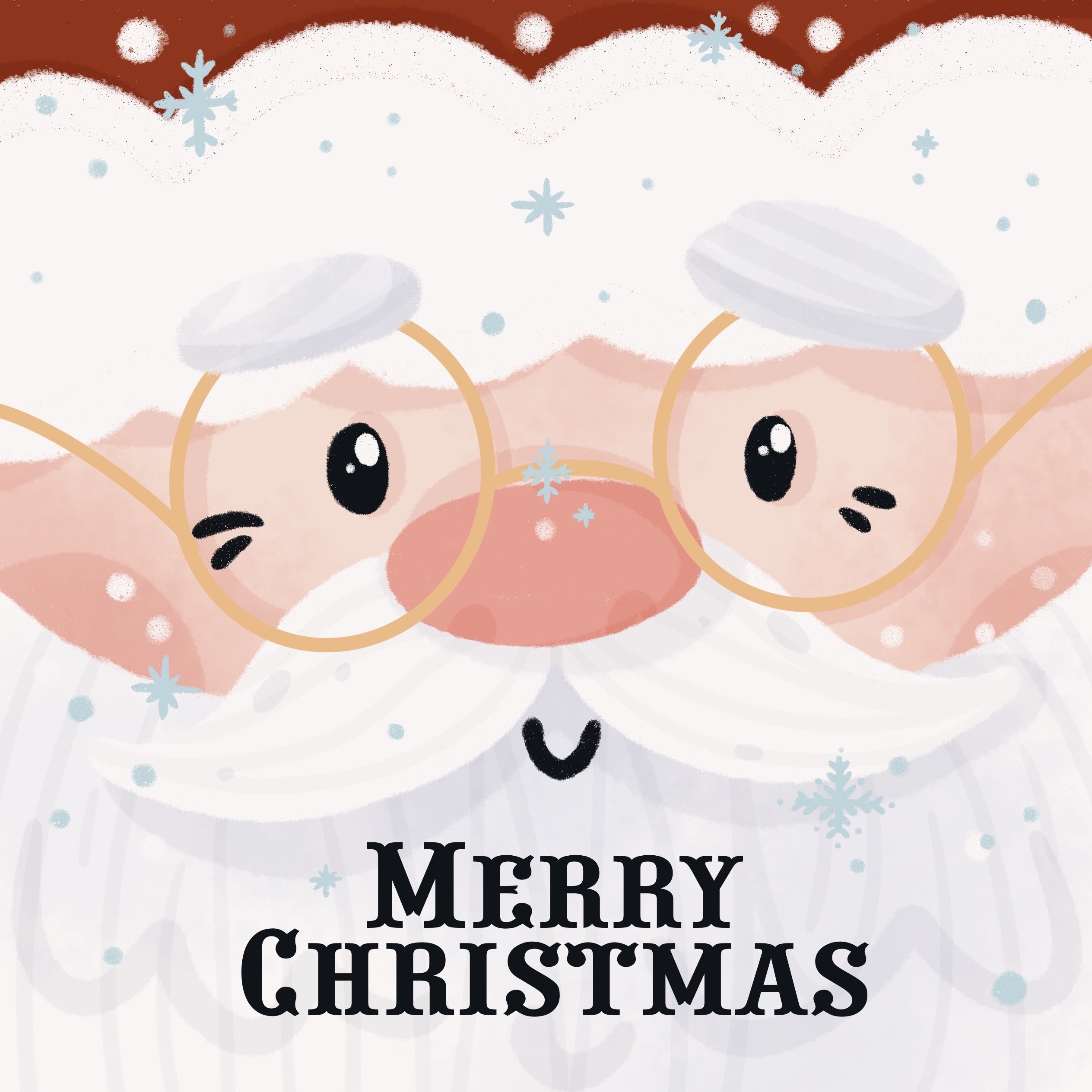 Mery Christmas Cute Santa Card Season_Christmas Theme_Santa | Boomf