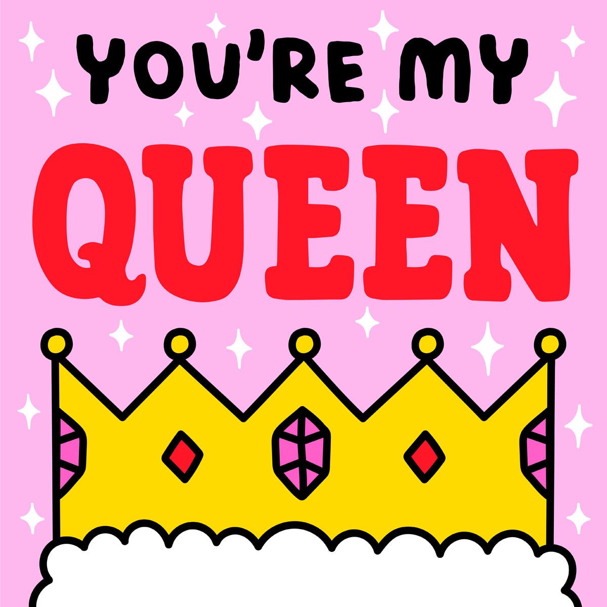 You're My Queen Bomb 3D Cube Card – Boomf