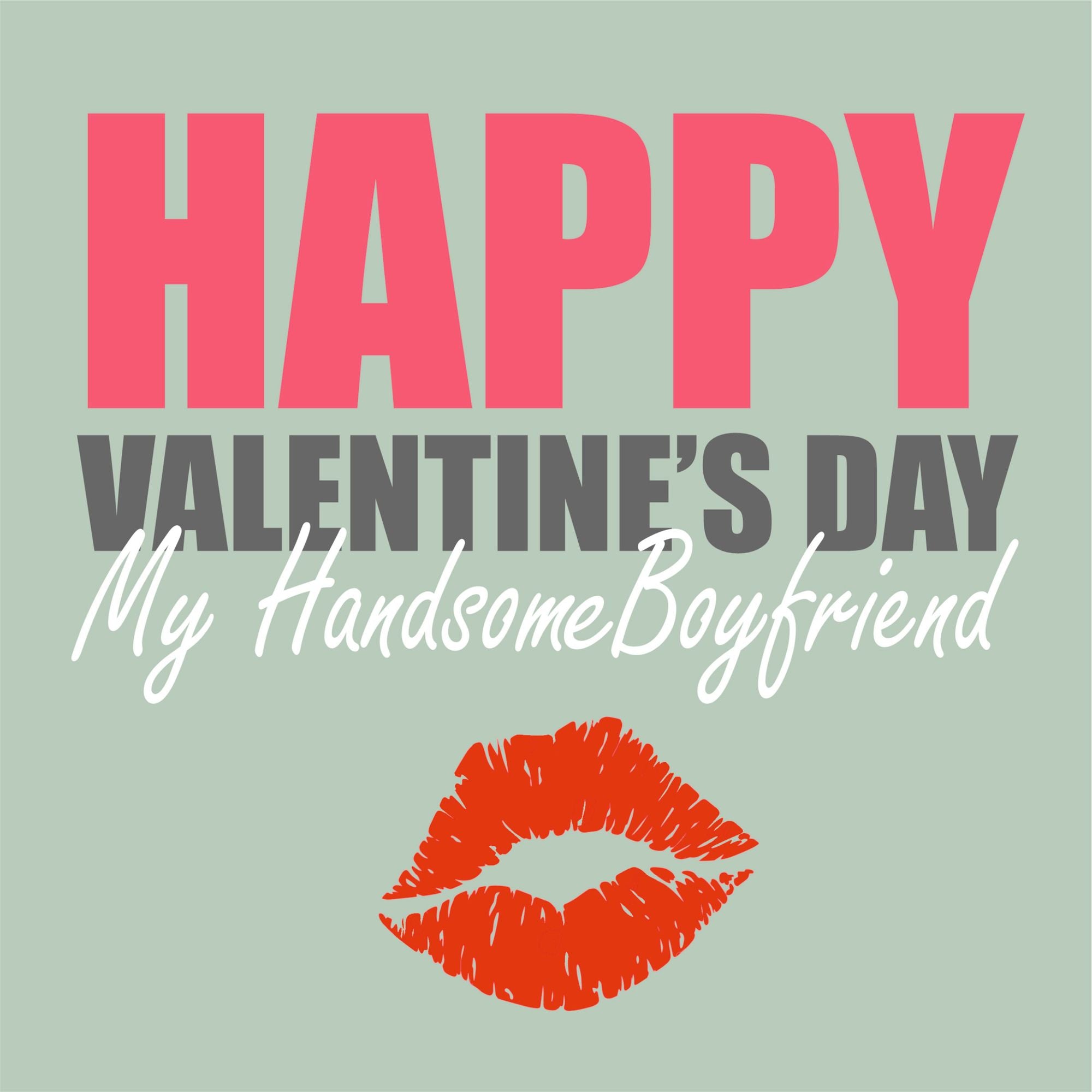 Happy Valentine's Day My Handsome Boyfriend Bomb 3D Cube Card – Boomf