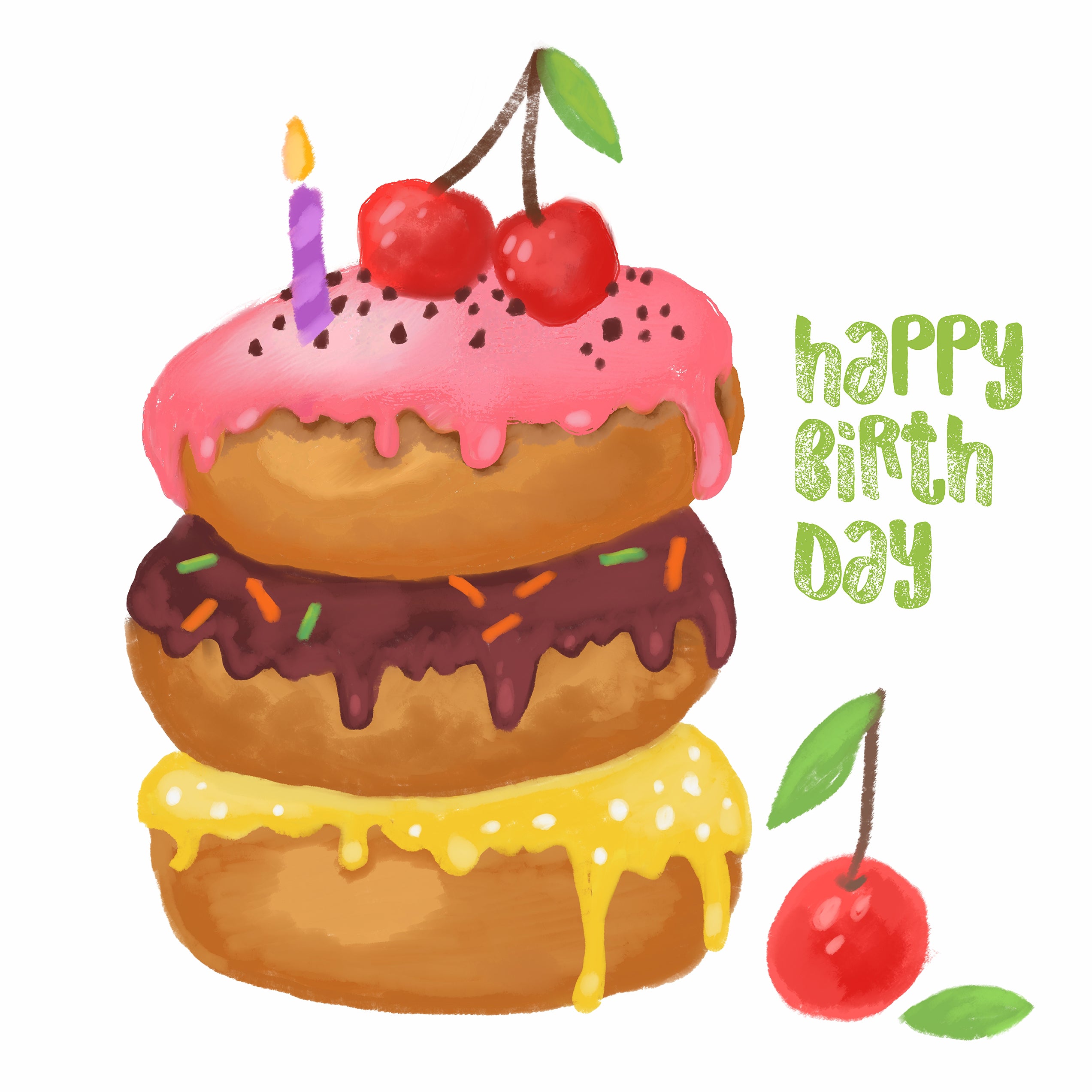 Birthday Donut Clip Art