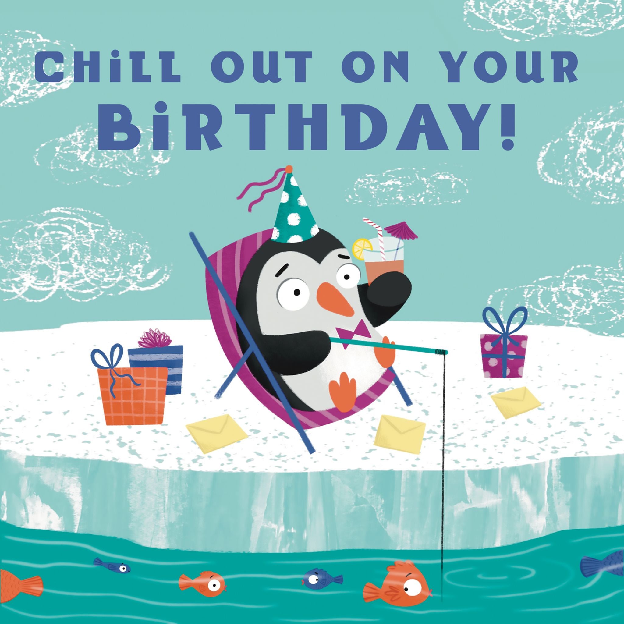 Penguin Chill Out Birthday Card – Boomf