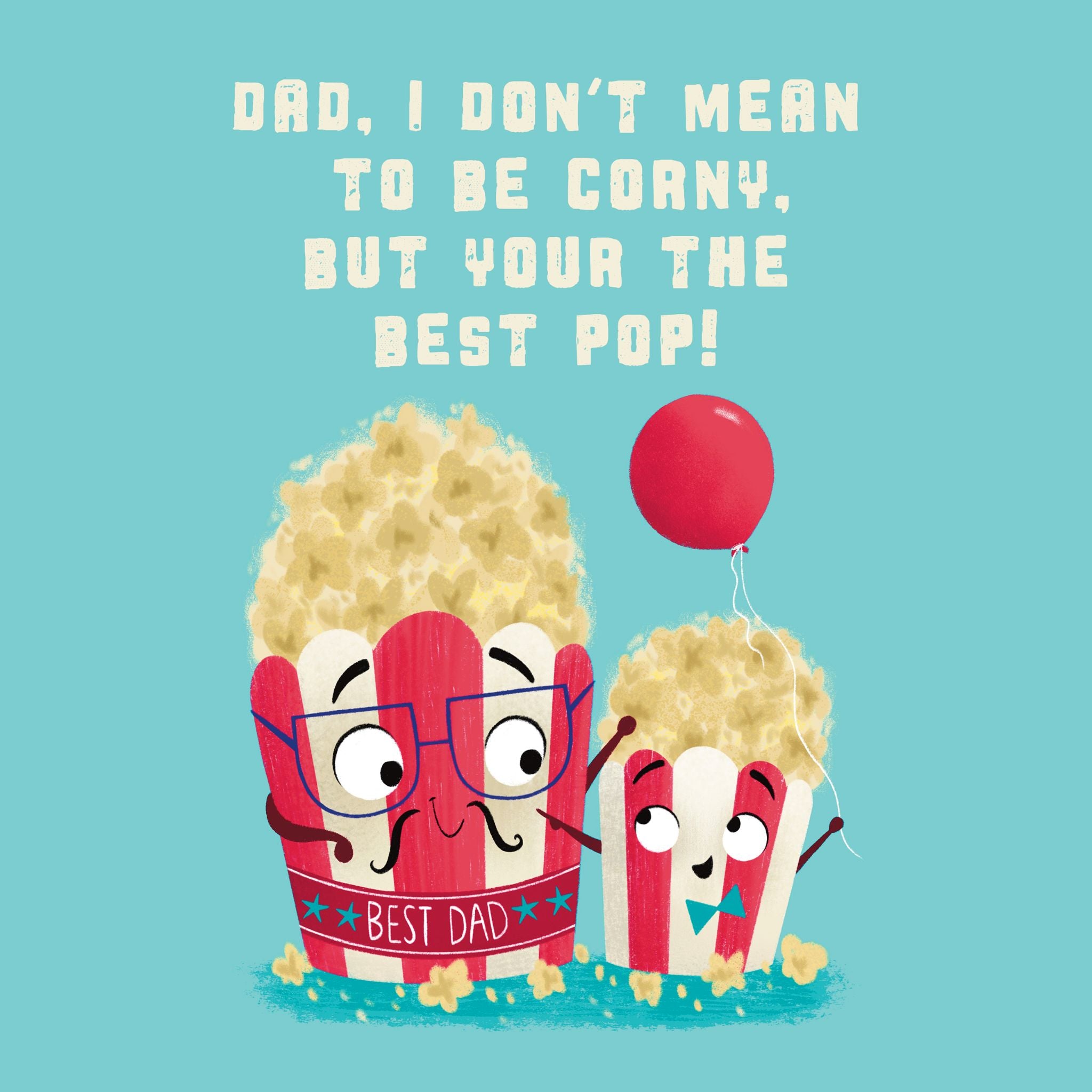 Popcorn Father's Day Card – Boomf