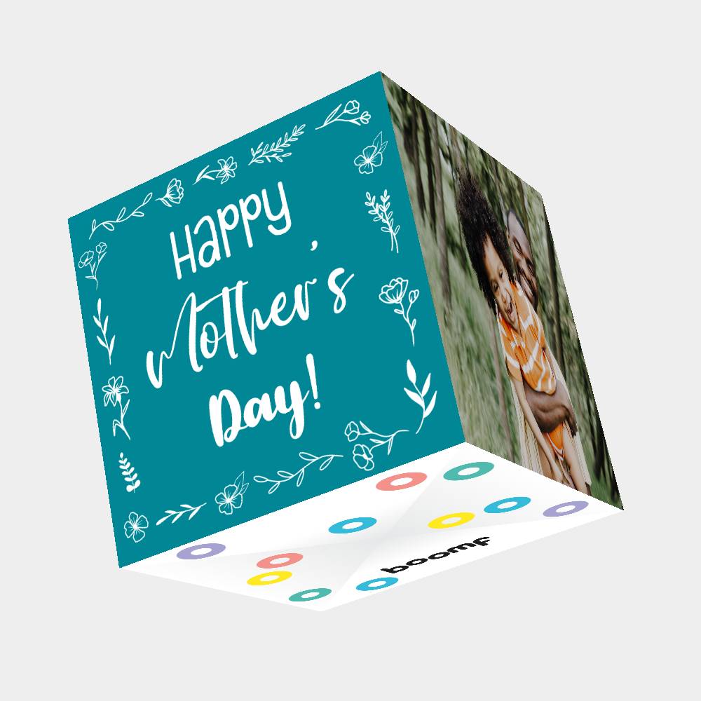Happy Mother's Day Bomb 3D Cube Card – Boomf