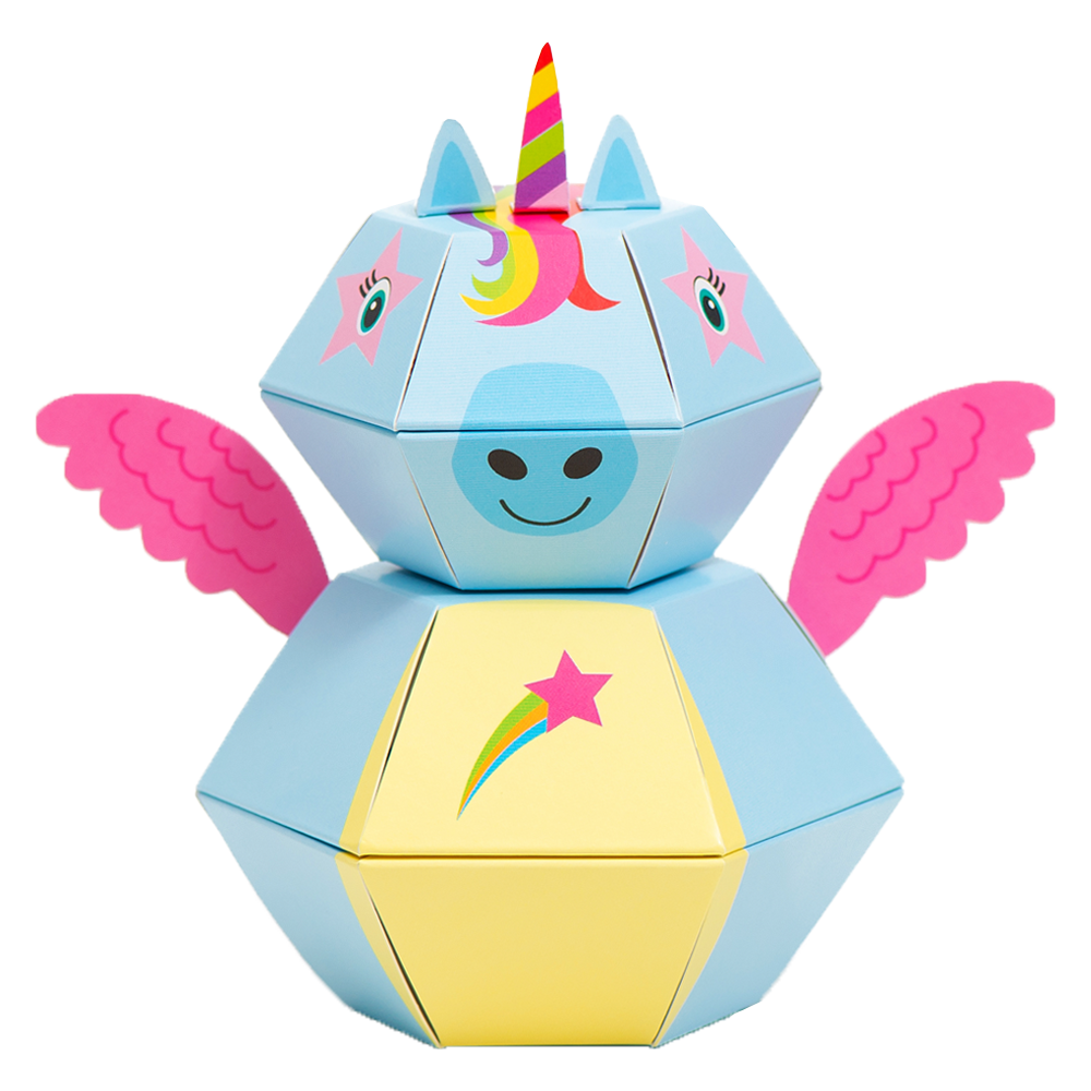 Rainbow Unicorn 3D Pop-up Confetti Wild Card – Boomf