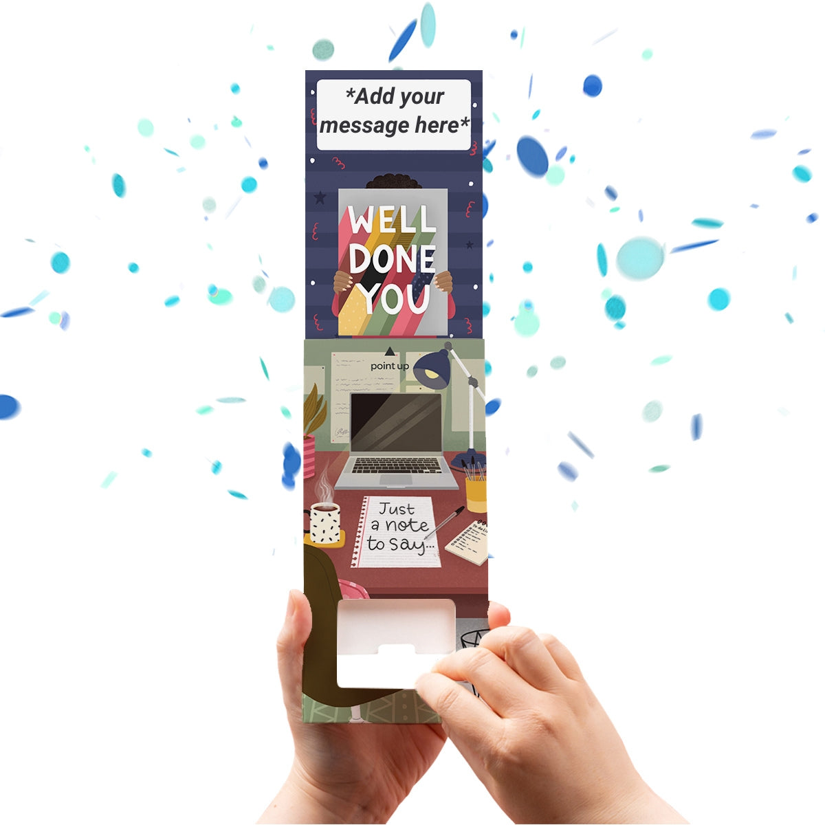 "Well Done You" Cannon Confetti Shooter Card – Boomf