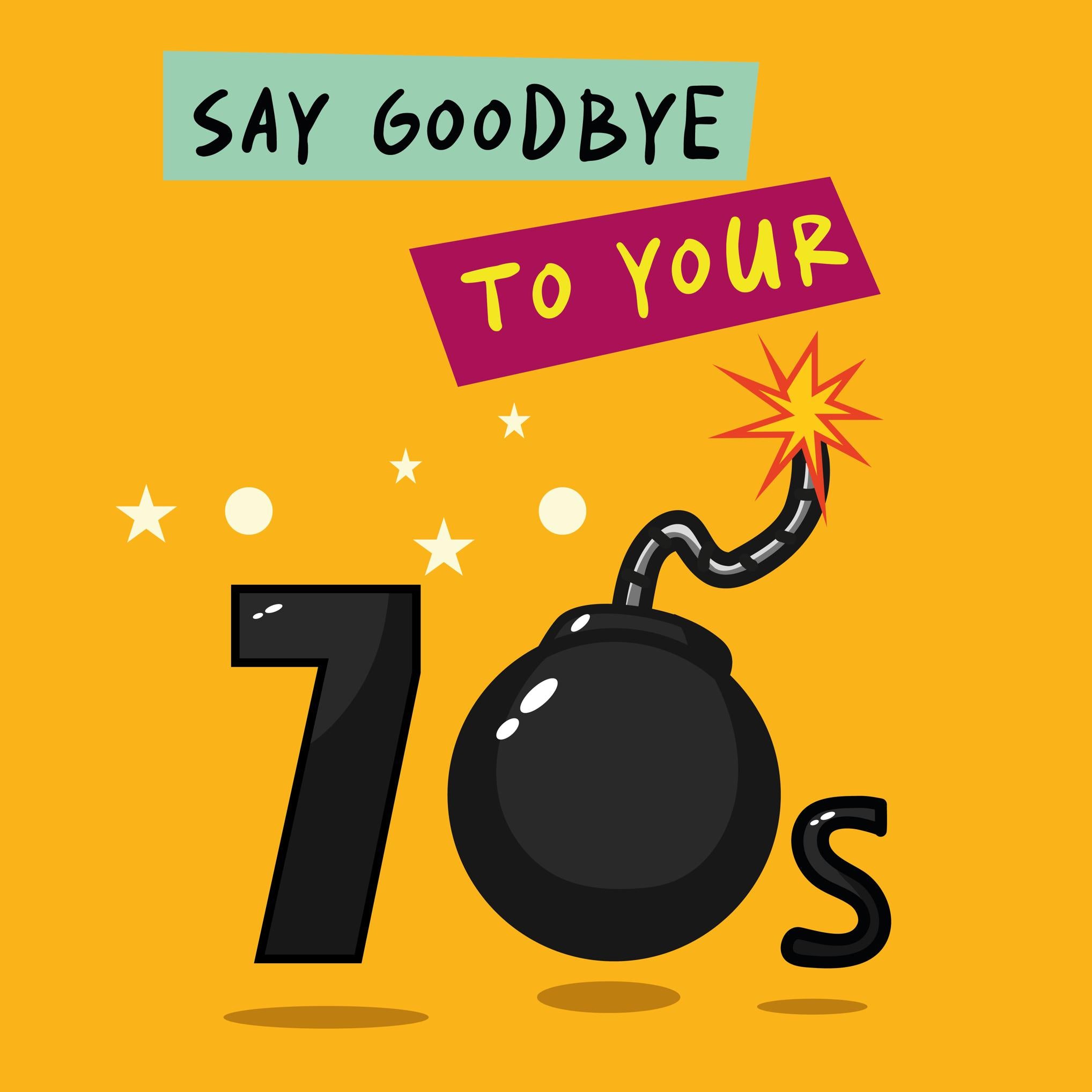 Say Goodbye To Your 70s Birthday Confetti-exploding Greetings Card – Boomf