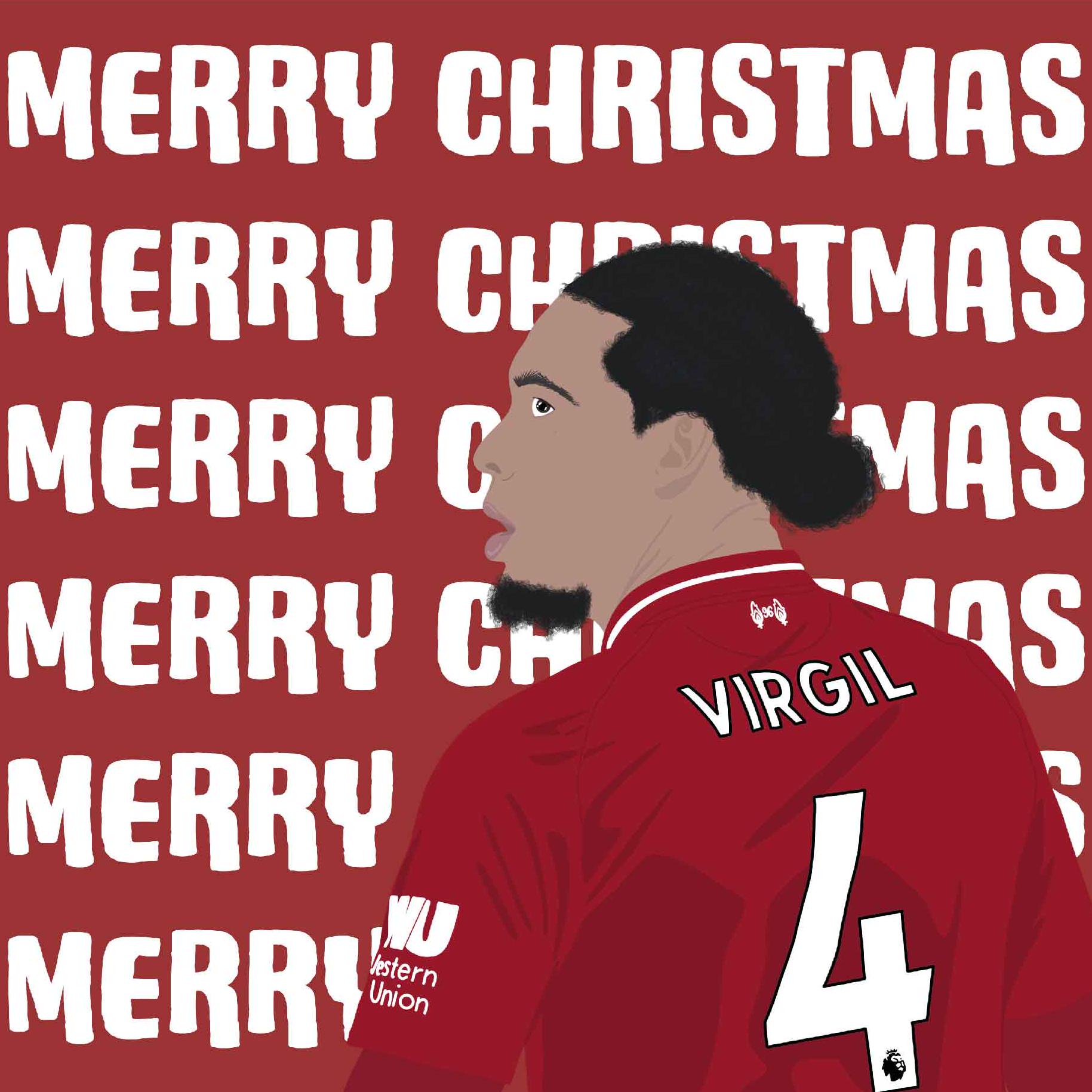 LFC Virgil Christmas Confetti-exploding Greetings Card – Boomf