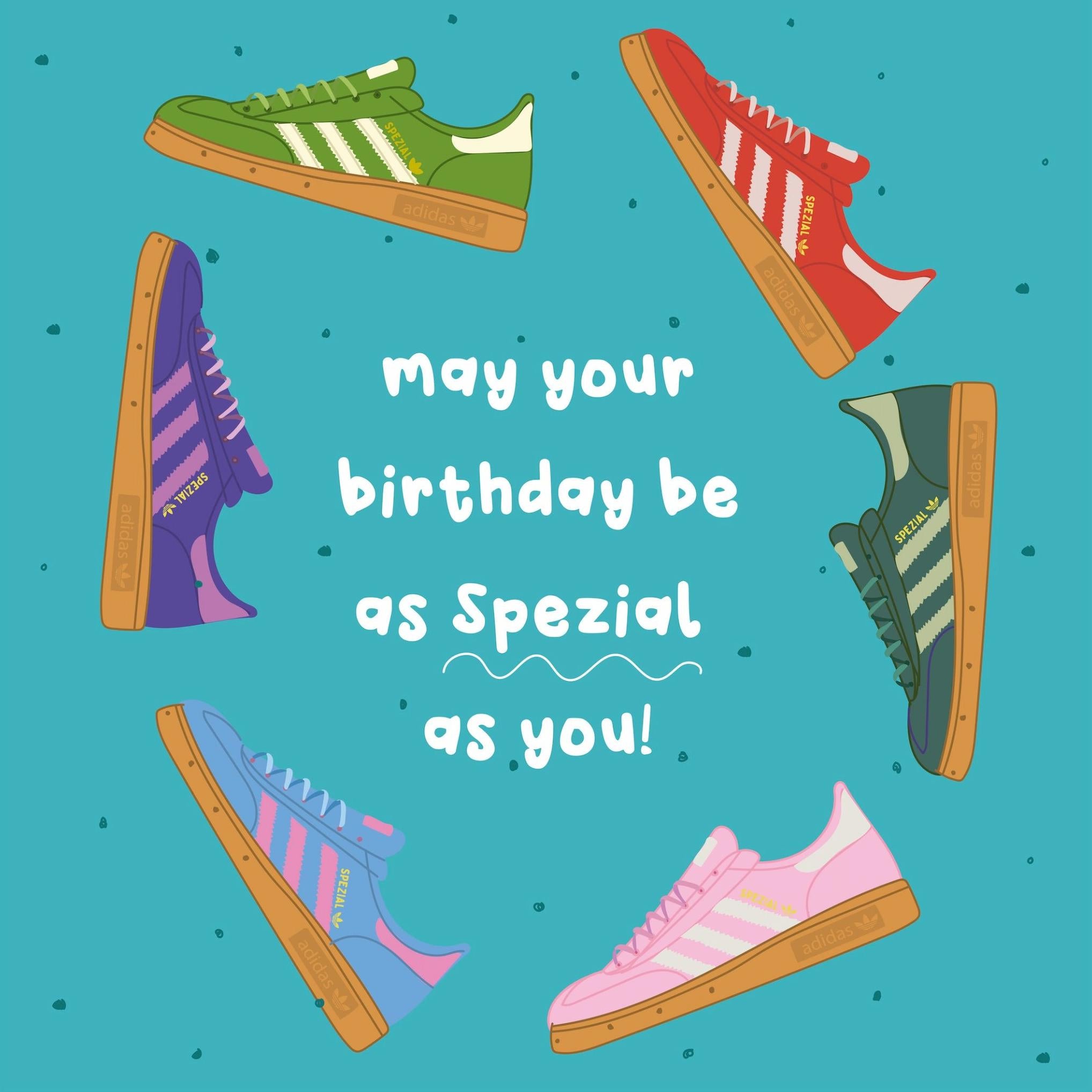 Have A Spezial Birthday - Funny Adidas Birthday Confetti-exploding Gre ...