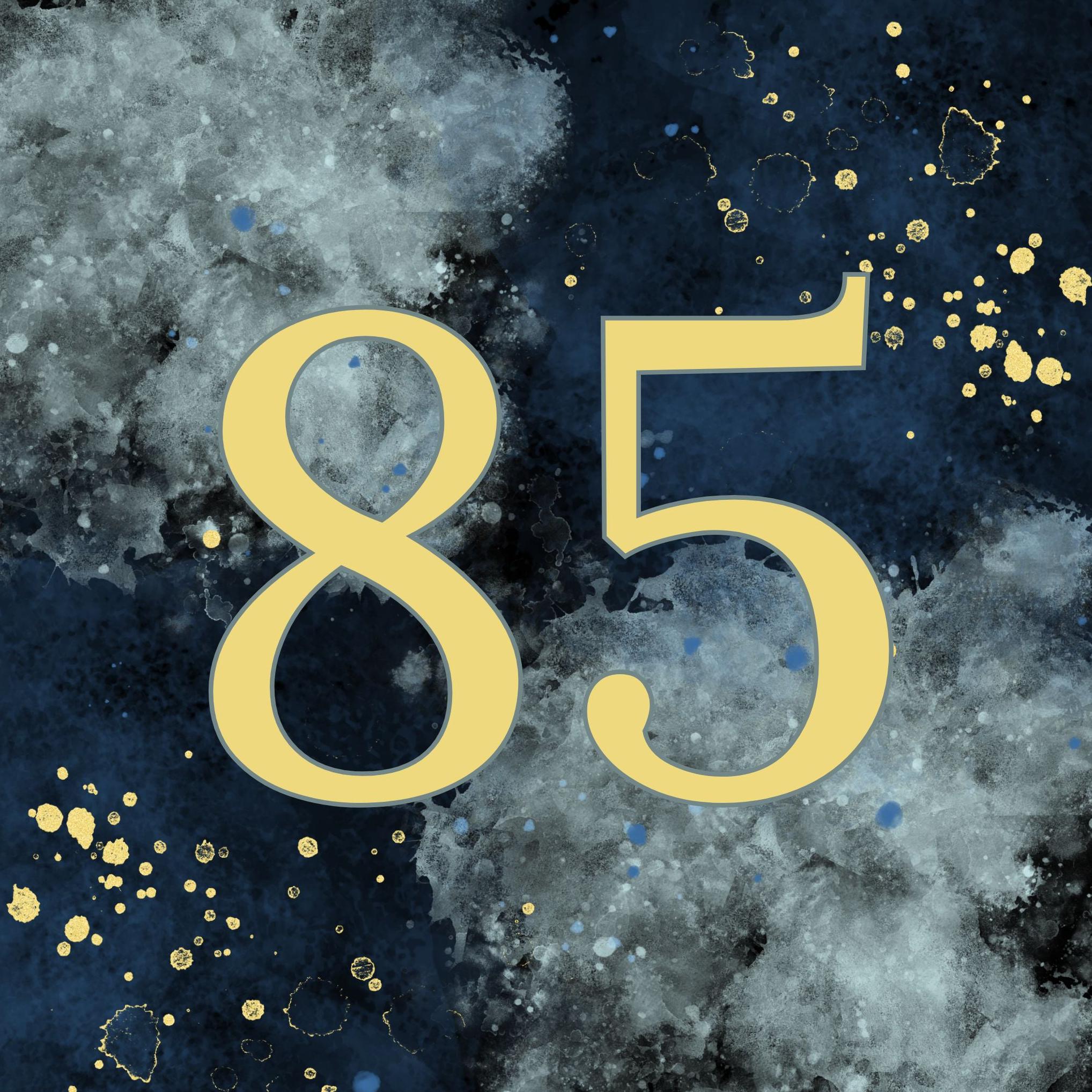 85th Birthday Abstract Design Confetti-exploding Greetings Card – Boomf