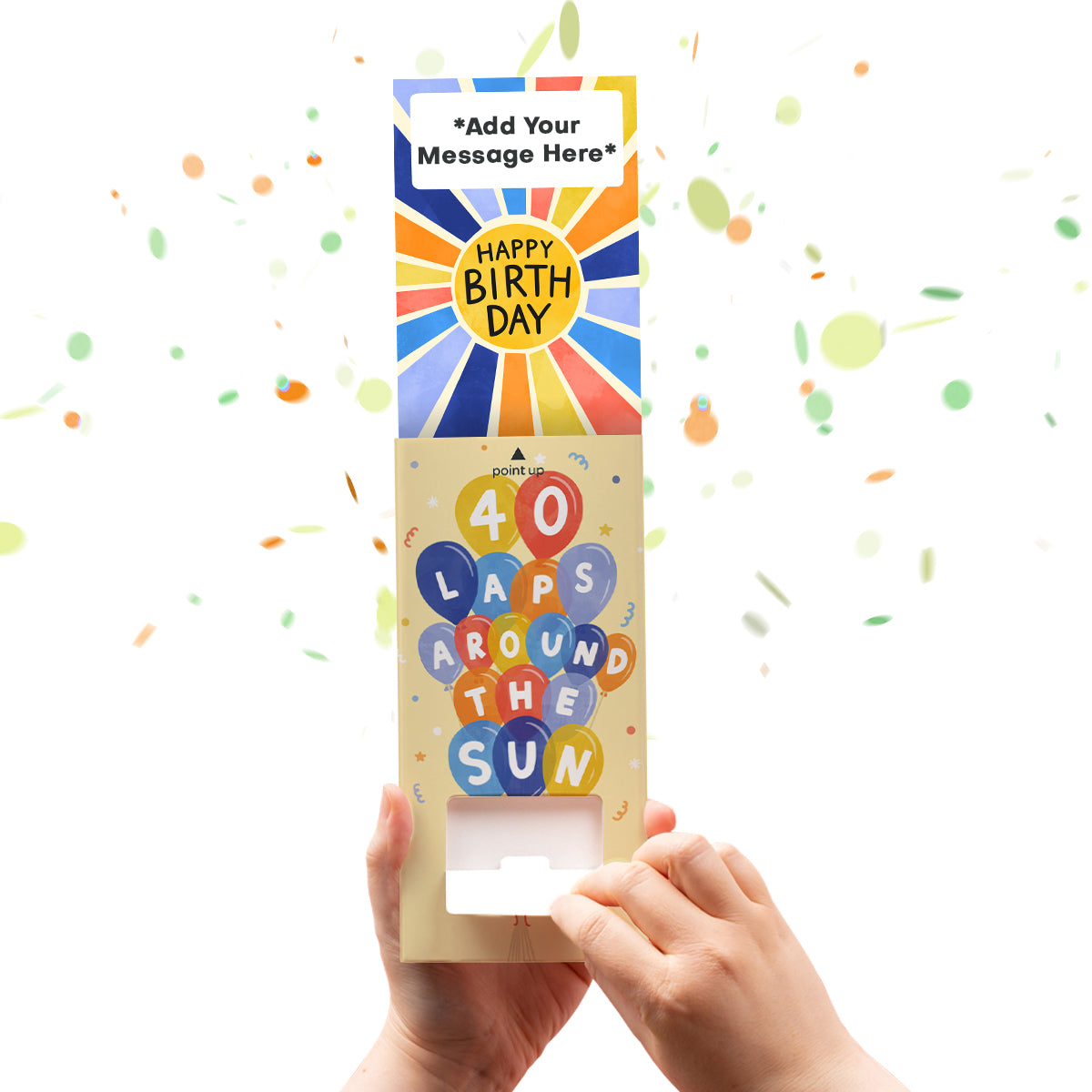 40th Birthday Cannon Confetti Shooter Card – Boomf