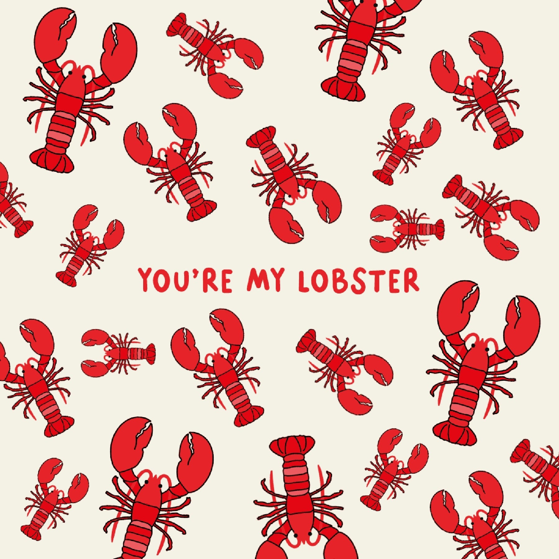 You're My Lobster Confetti-exploding Greetings Card – Boomf