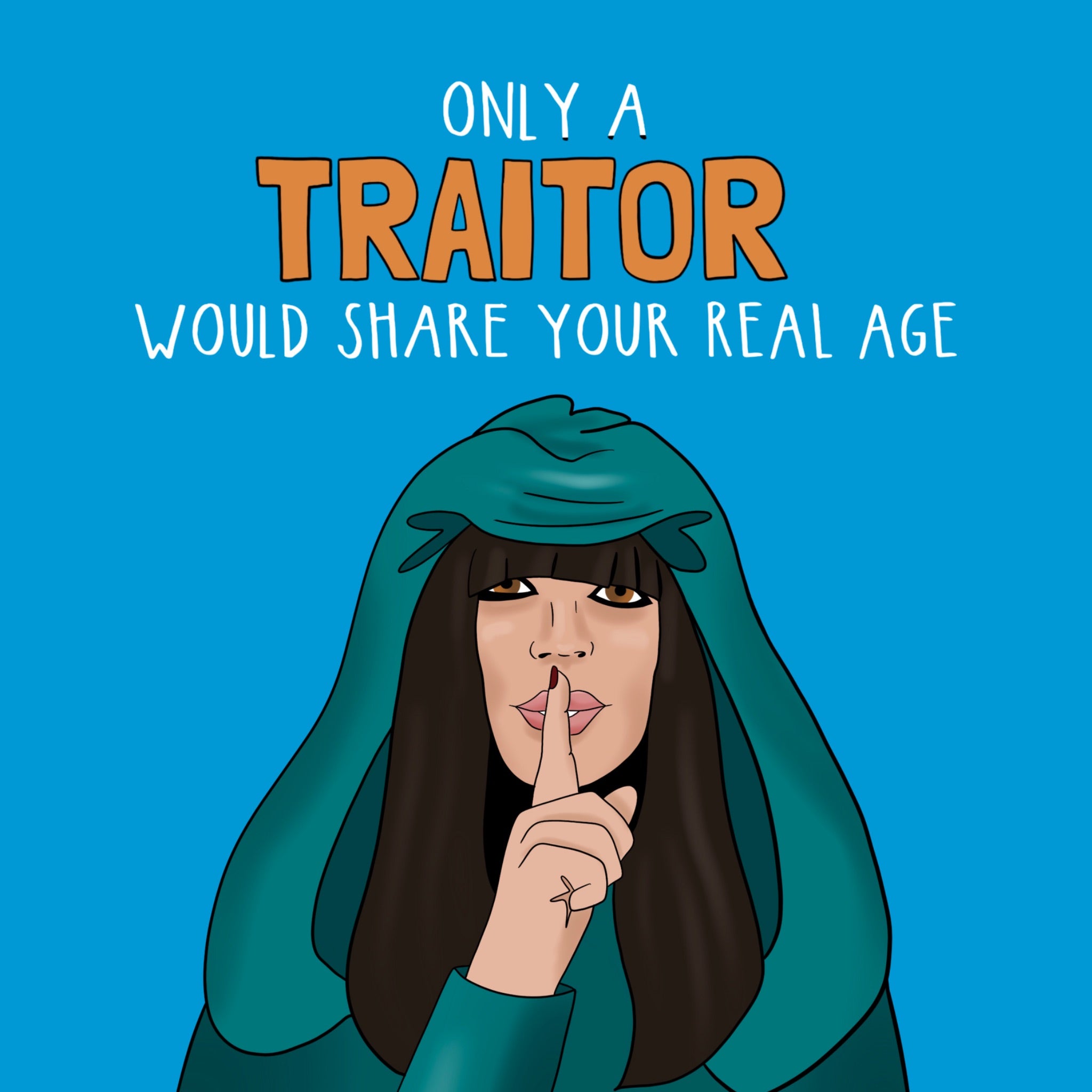Claudia WInkleman The Traitors Funny Birthday Card – Boomf