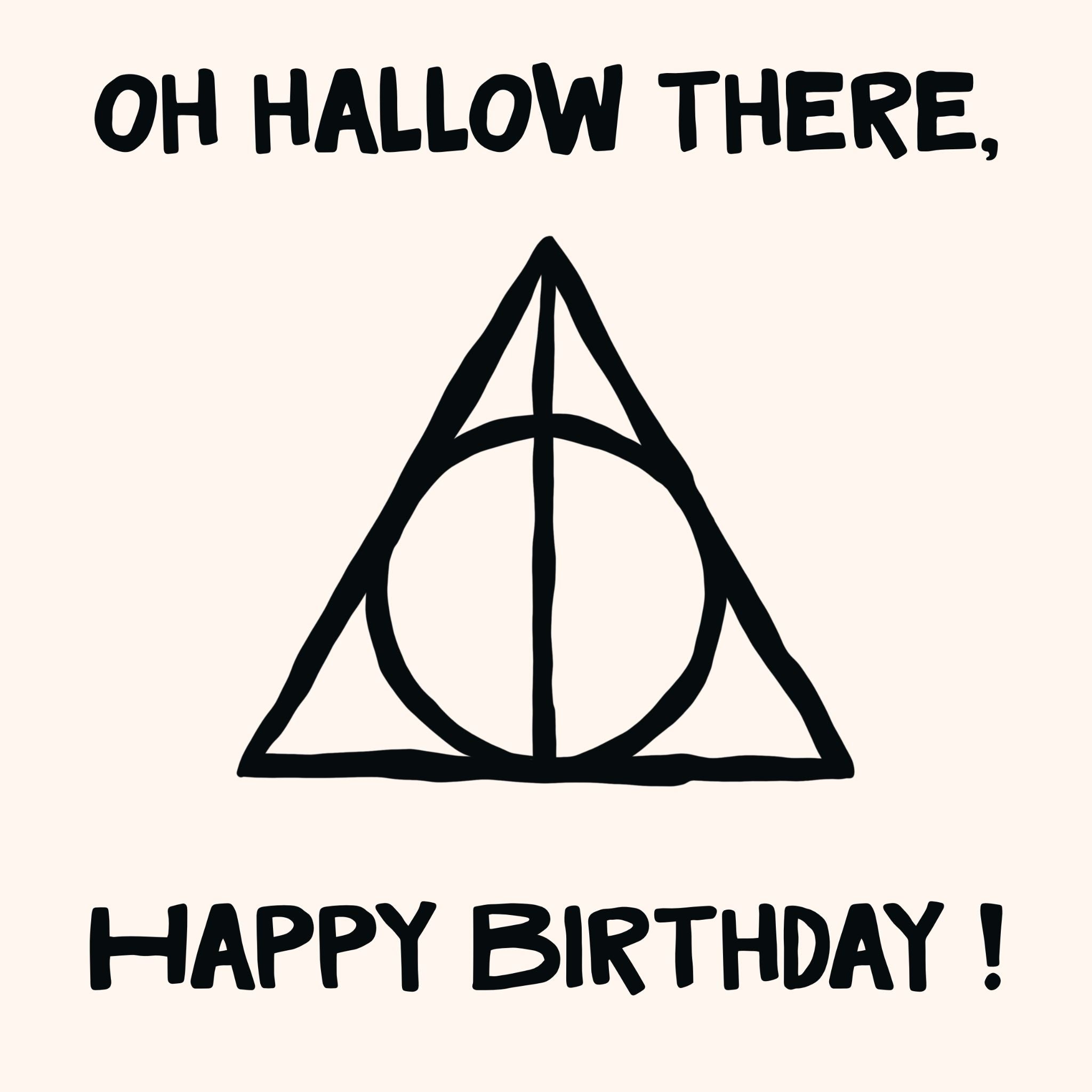 Oh Hallow There Harry Potter Funny Birthday Confetti-exploding Greetin ...