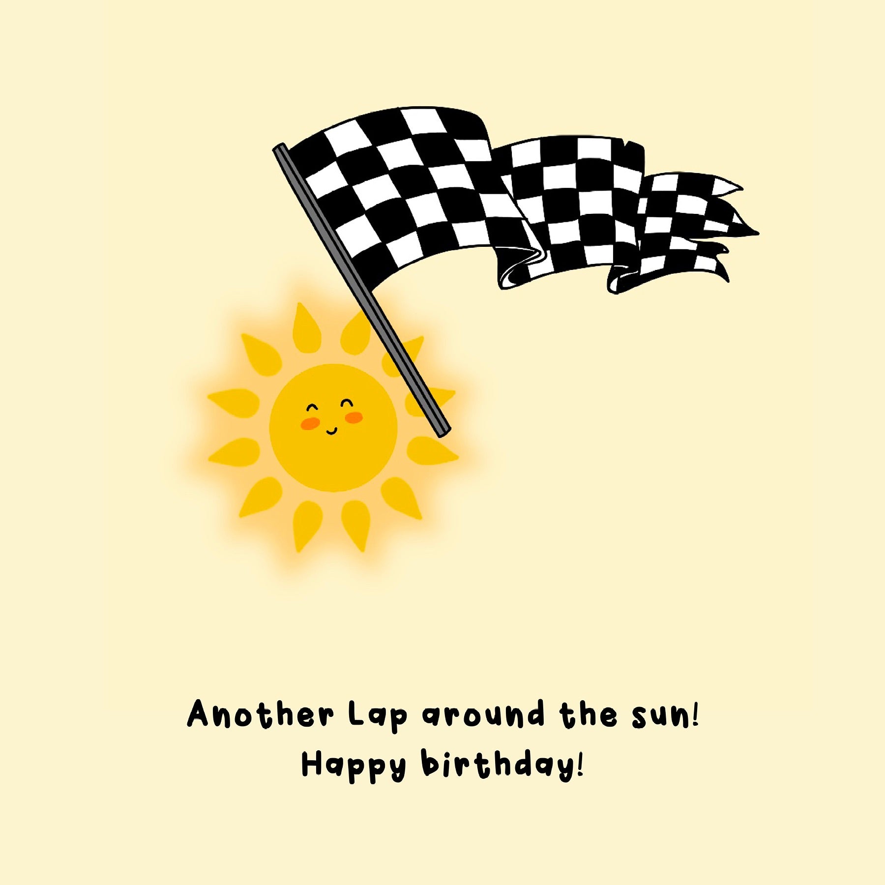 Another Lap Around The Sun Birthday Card – Boomf