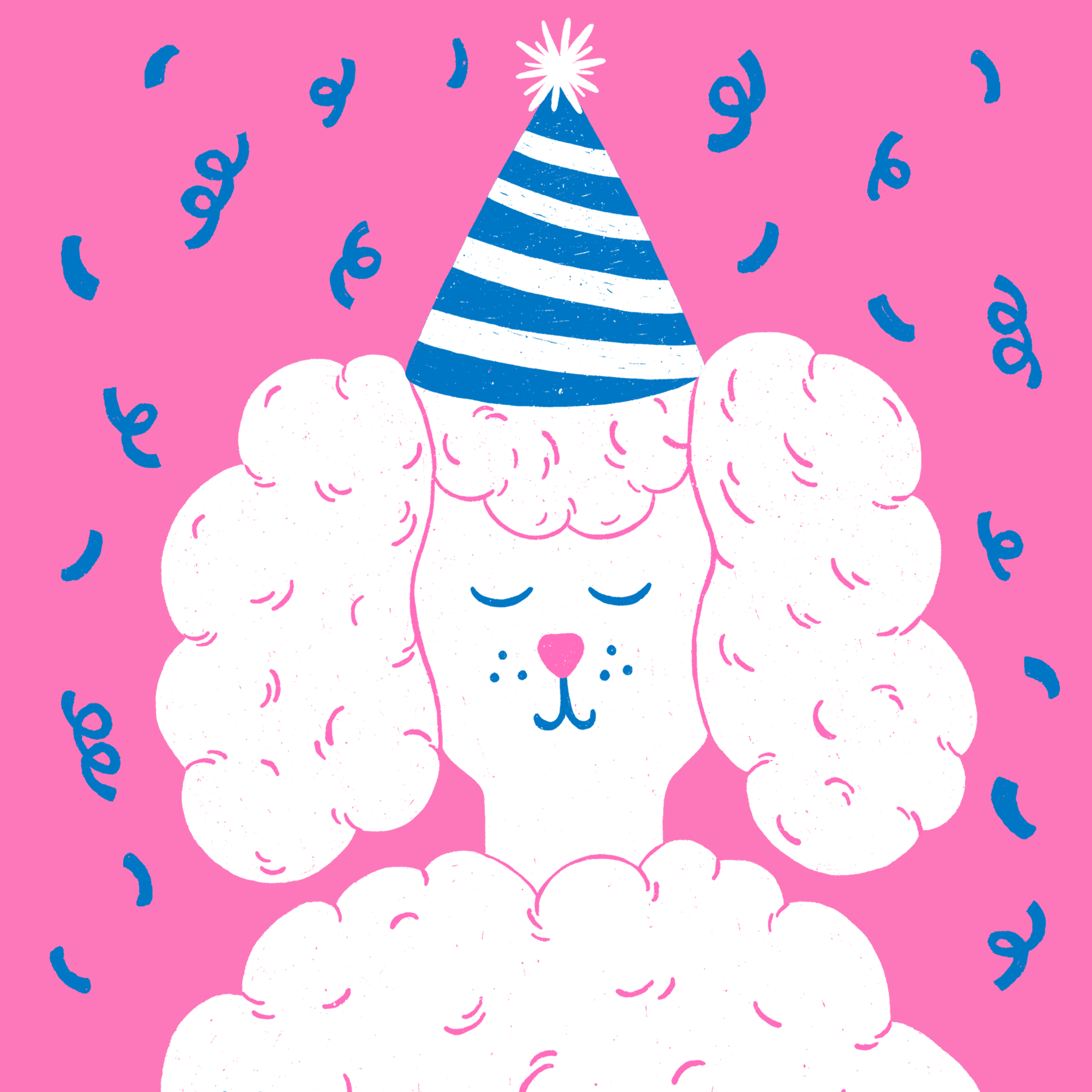 Party Poodle Birthday Card – Boomf