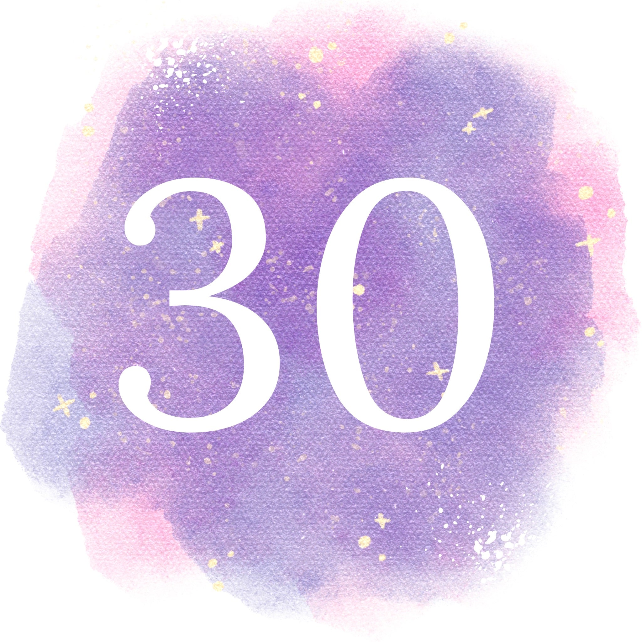 30th Birthday Purple Sky Card – Boomf