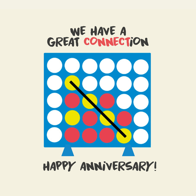 We Have A Great Connection - 4th Anniversary Card – Boomf