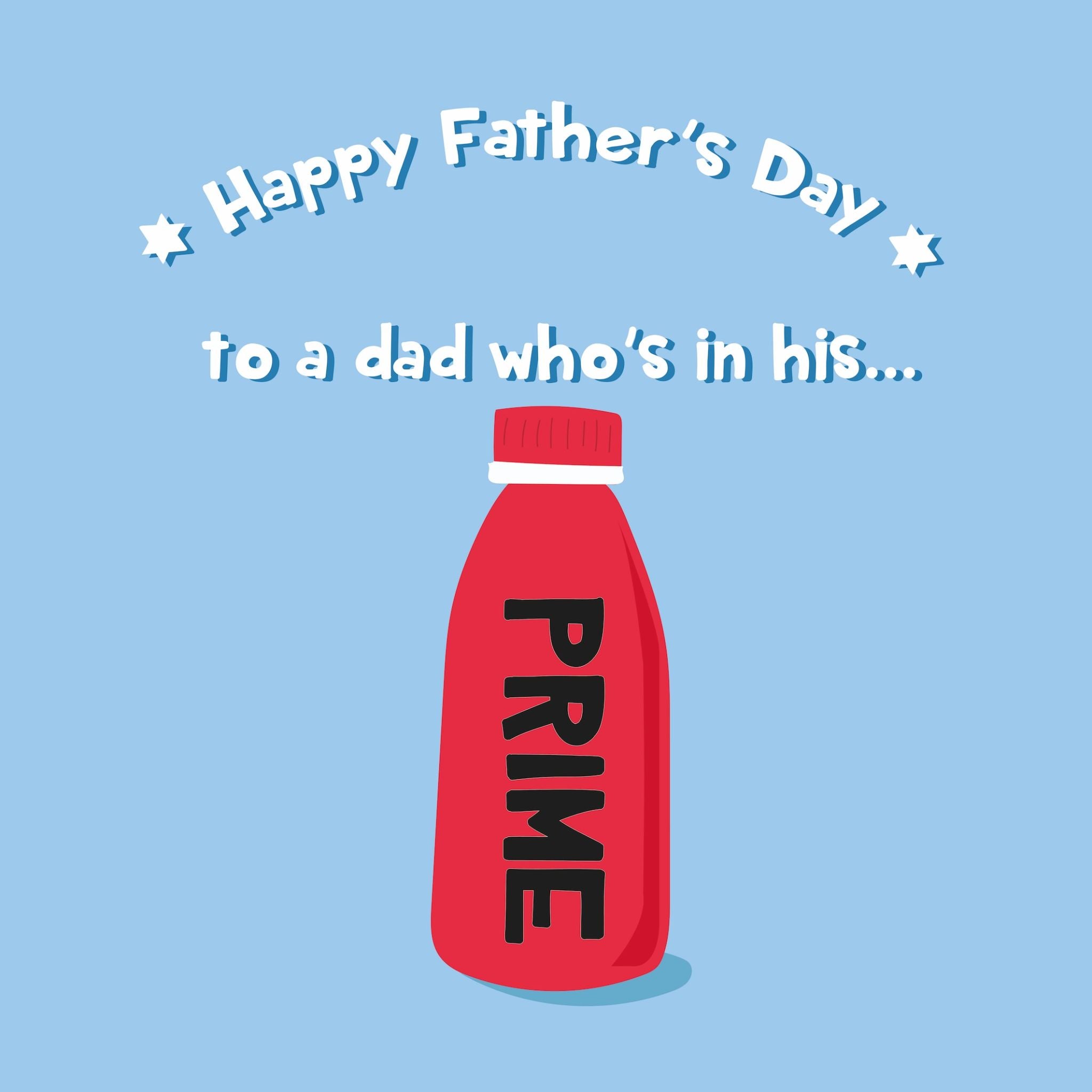 Prime Dad Happy Fathers Day Card Boomf