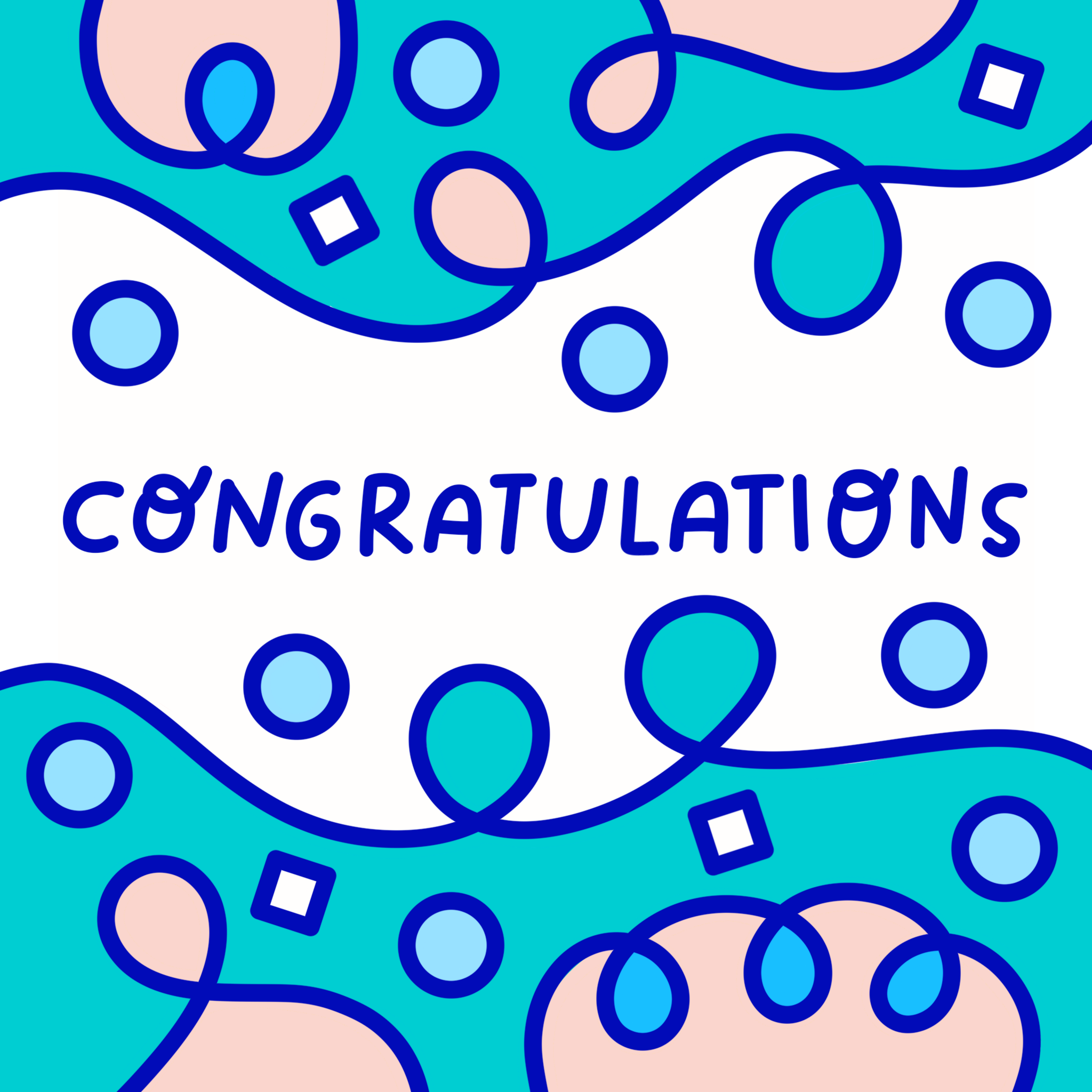 Congratulations Abstract Design Card – Boomf