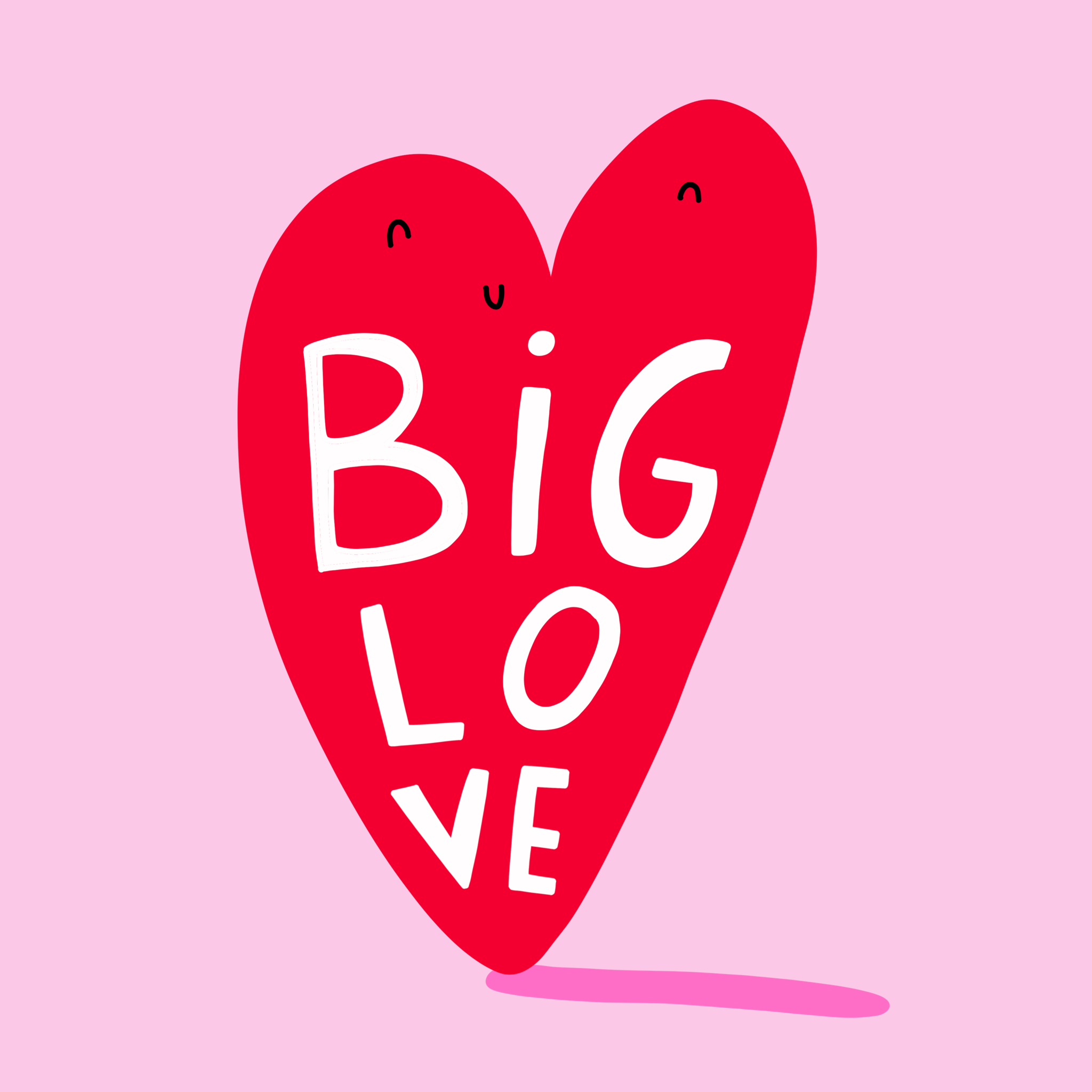 Big Love Cute Heart Card – Boomf
