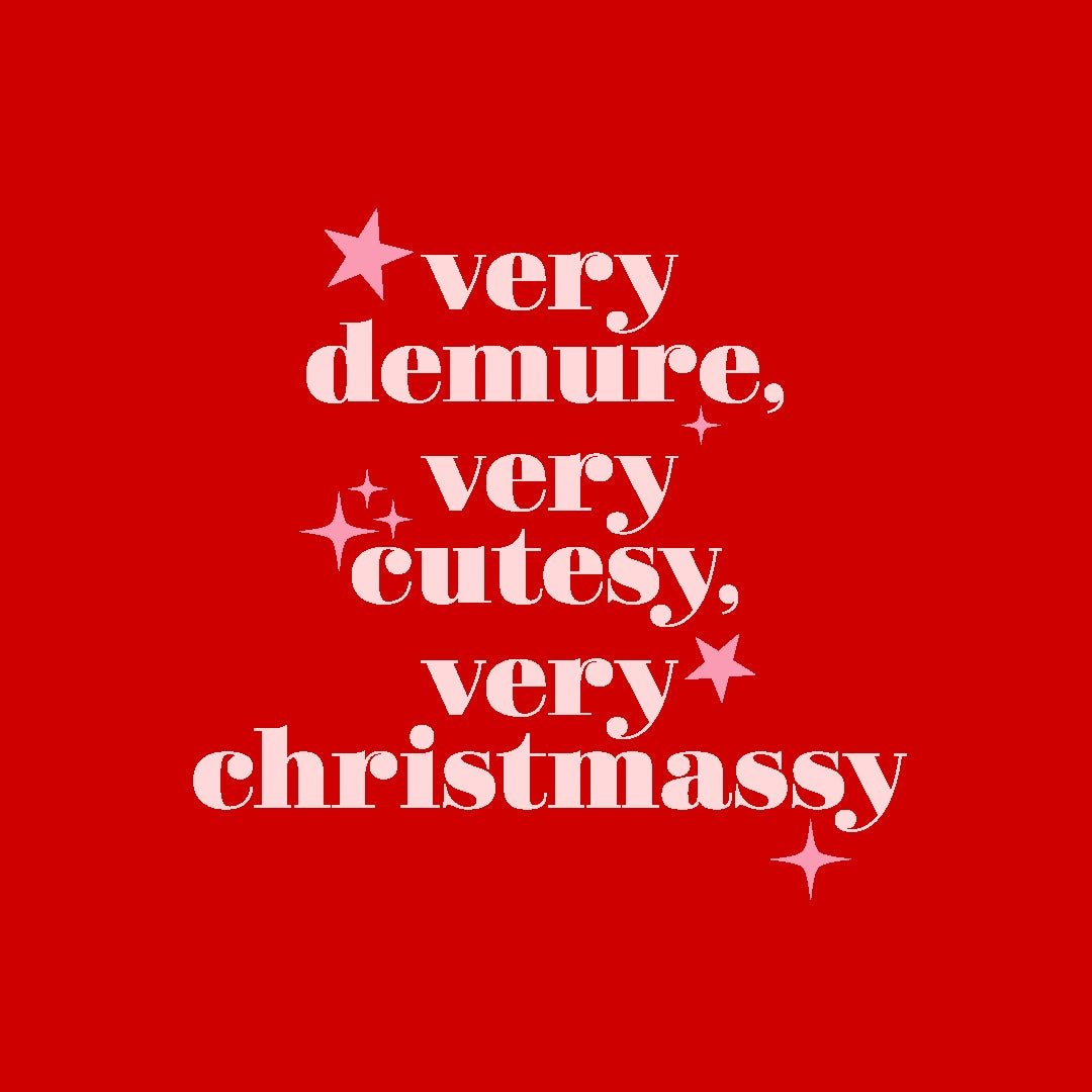Very Demure, Very Cutesy, Very Christmassy Card – Boomf