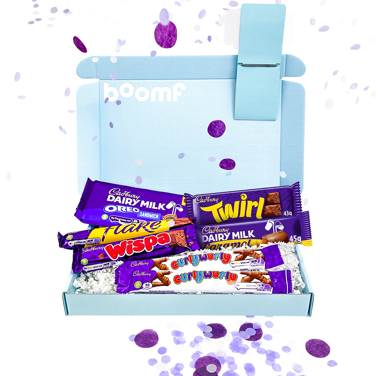 Cadbury Chocolate Exploding Confetti Gift Box (Non-personalised) – Boomf