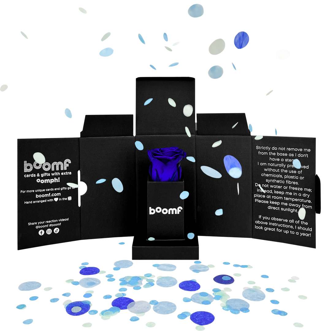 Confetti-Exploding Individual Eternity Roses – Boomf