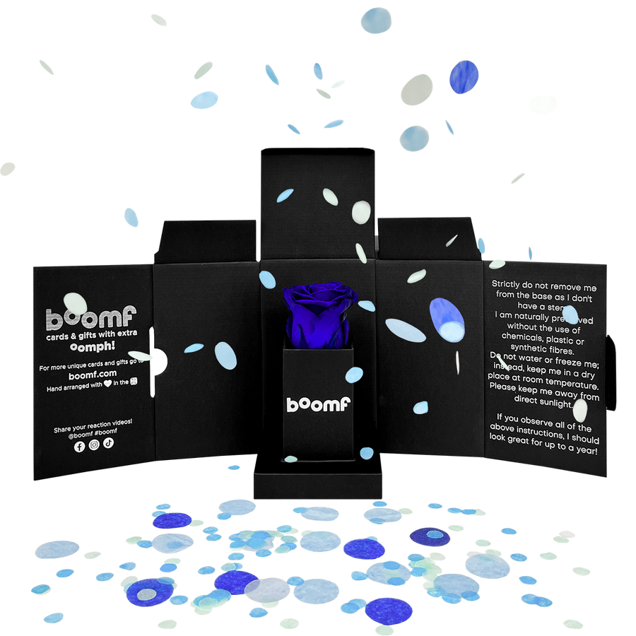 Confetti-Exploding Individual Eternity Roses – Boomf