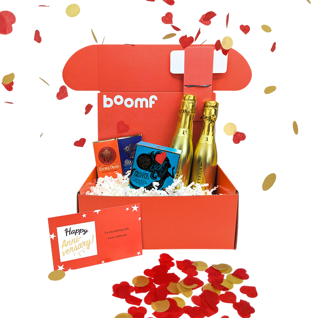 Love Edition Luxury Prosecco & Truffles Exploding Confetti Gift Box – Boomf