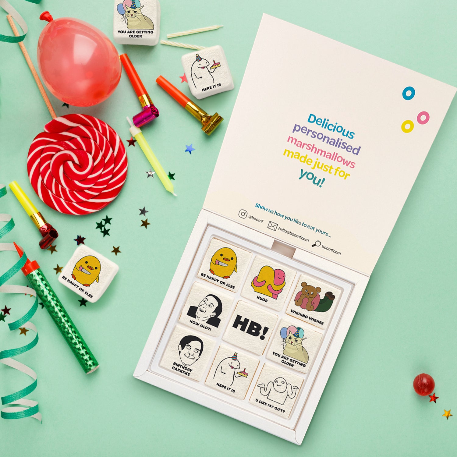 Birthday Memes Marshmallow Set – Boomf