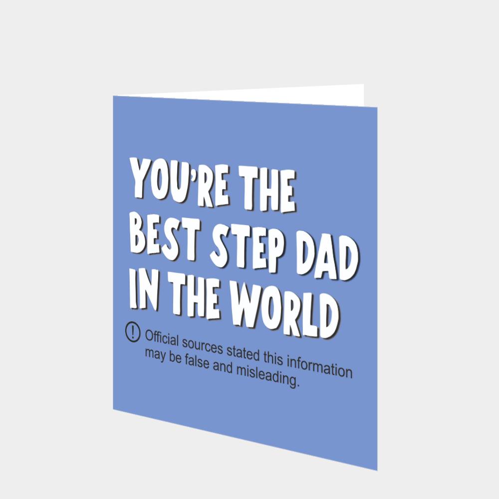 Best Step Dad In The World Card – Boomf
