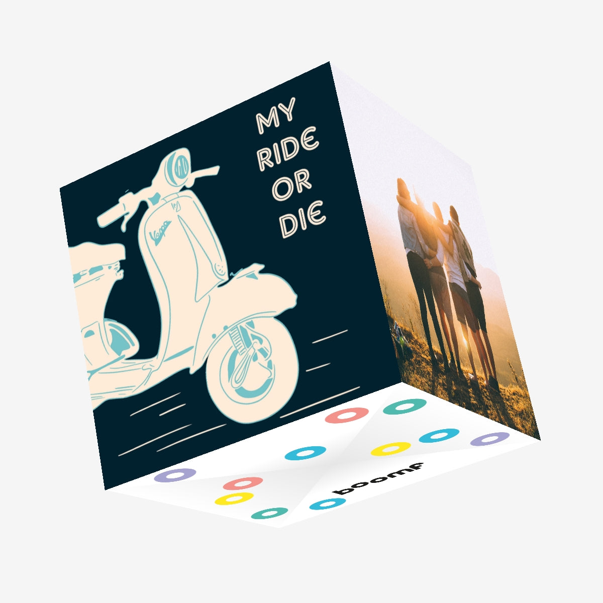 Ride Or Die Motorcycle Confetti-exploding Greetings Card – Boomf