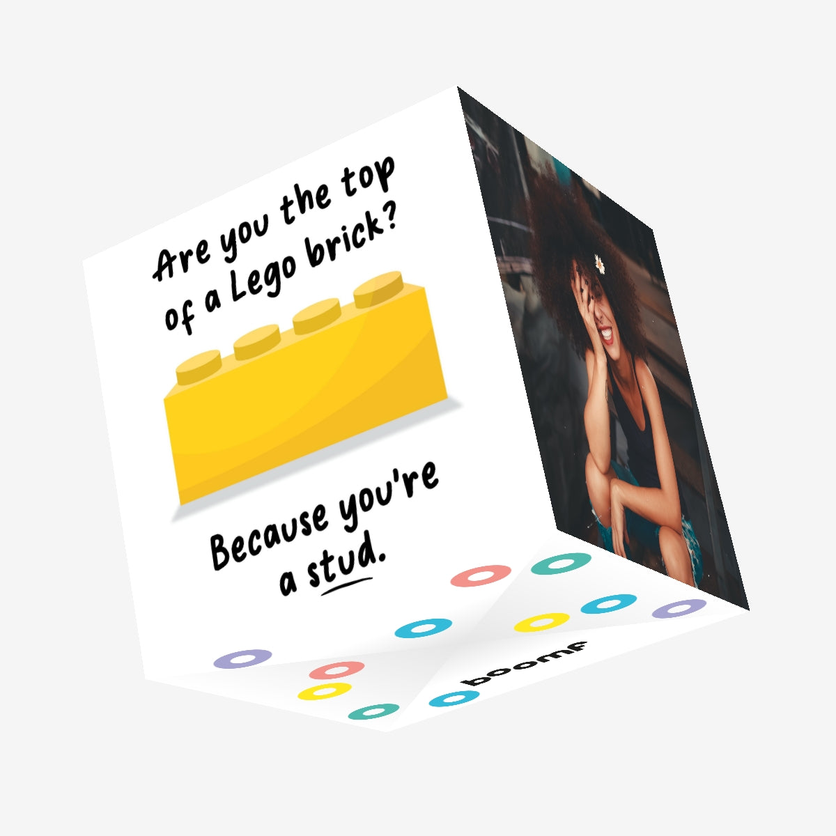 Are You The Top Of A Lego Brick? Confetti-exploding Greetings Card – Boomf